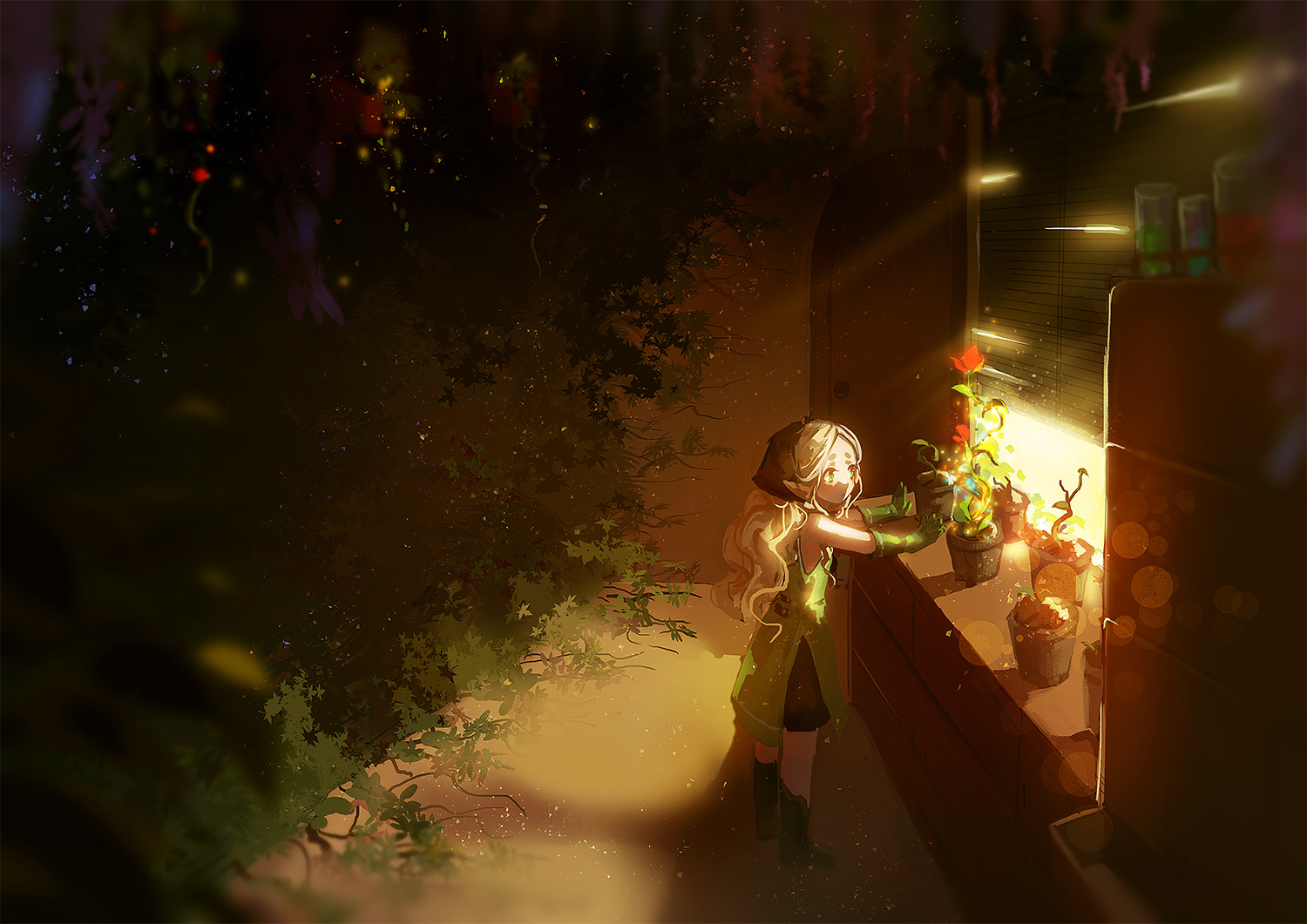 Mystical Evening - Original Anime HD Wallpaper by みえこ mieZ