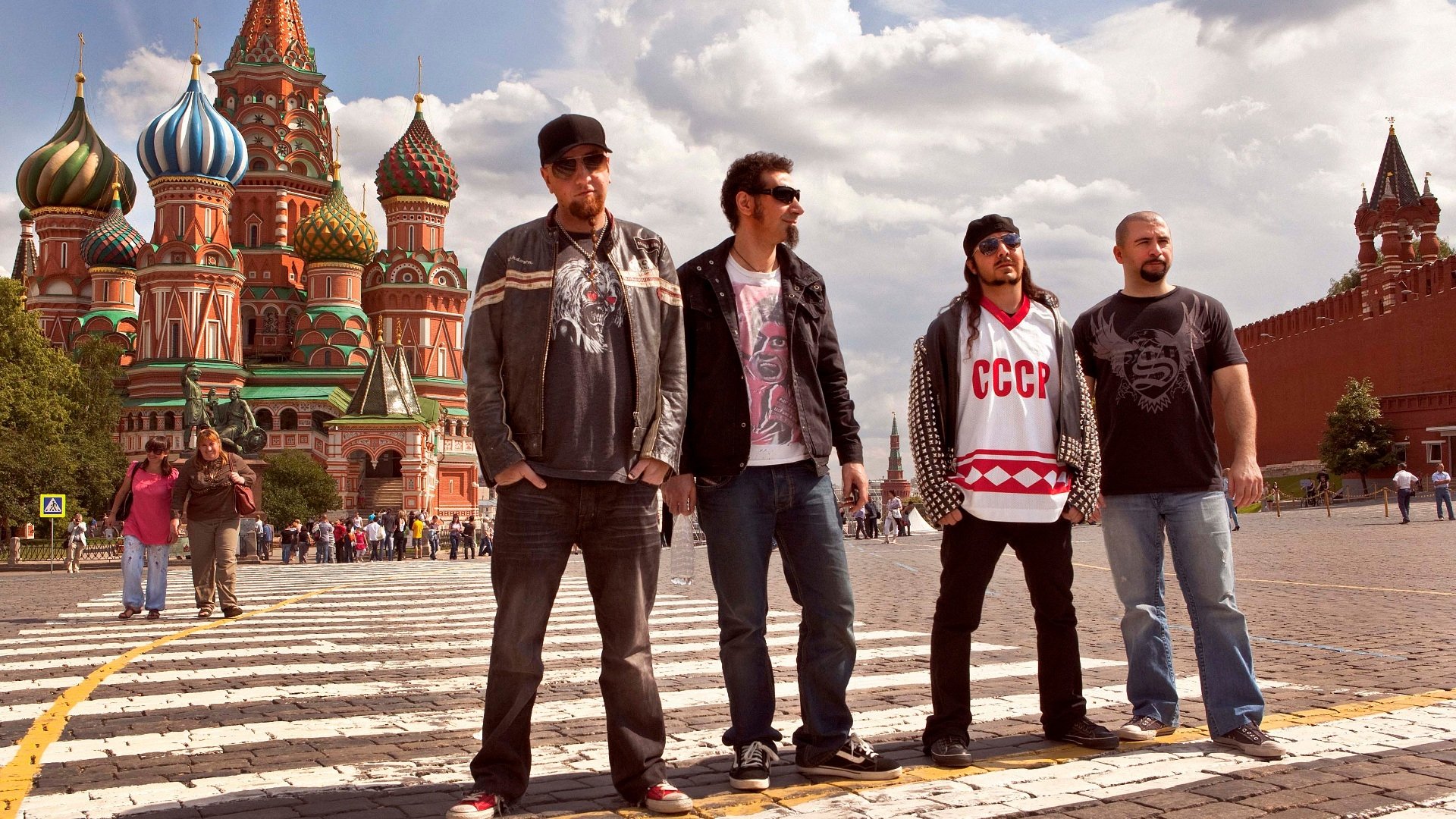 System Of A Down HD Wallpaper: Music in Red Square