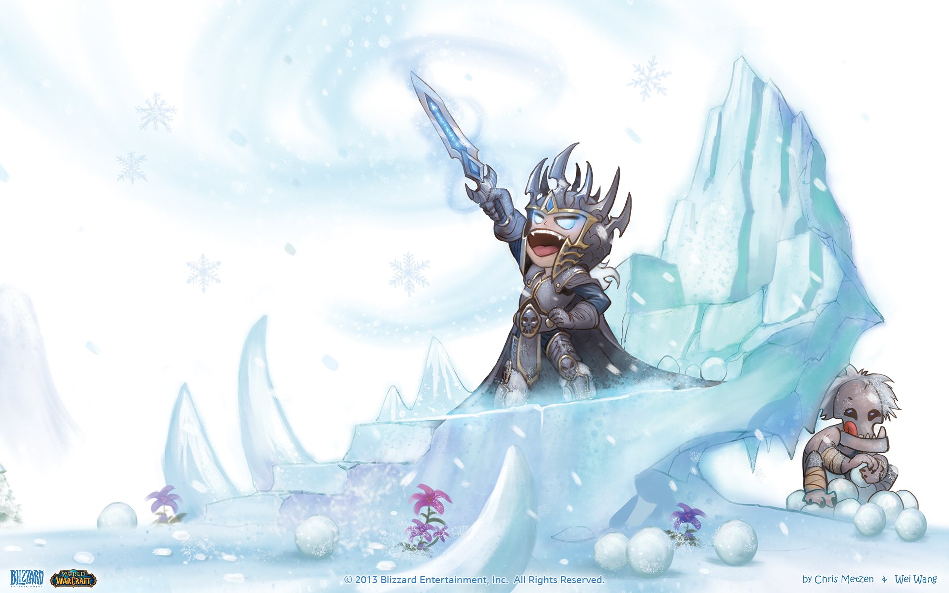 Epic World of Warcraft HD Wallpaper: Frozen Adventures Await by Chris ...
