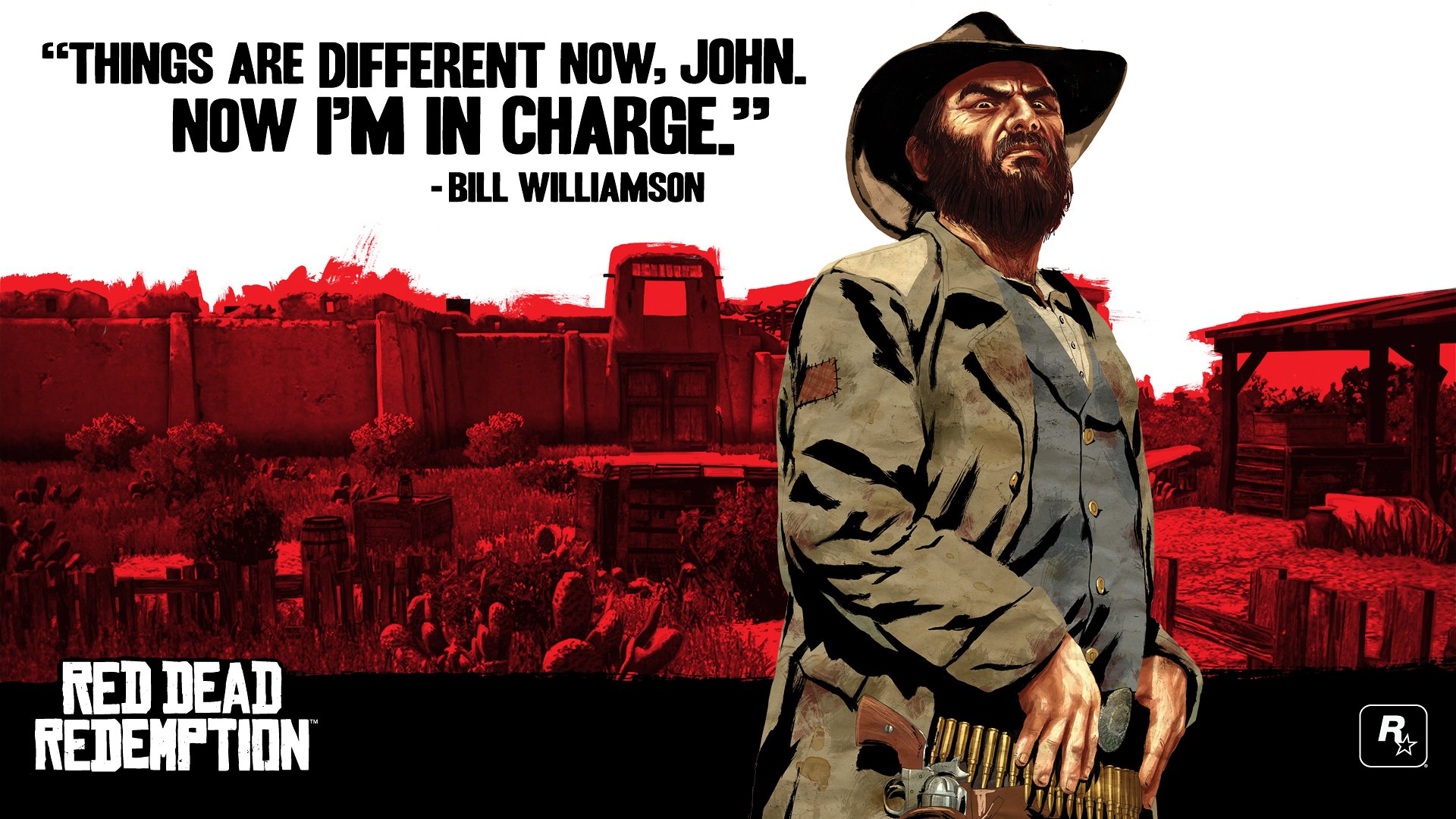Red Dead Redemption HD Wallpaper: Bill Williamson Takes Charge
