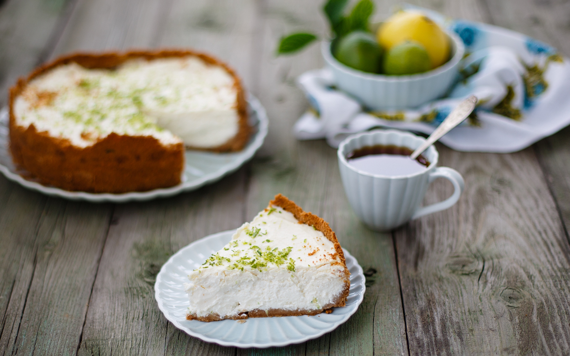 Delicious Lime Cake Delight – HD Food Wallpaper
