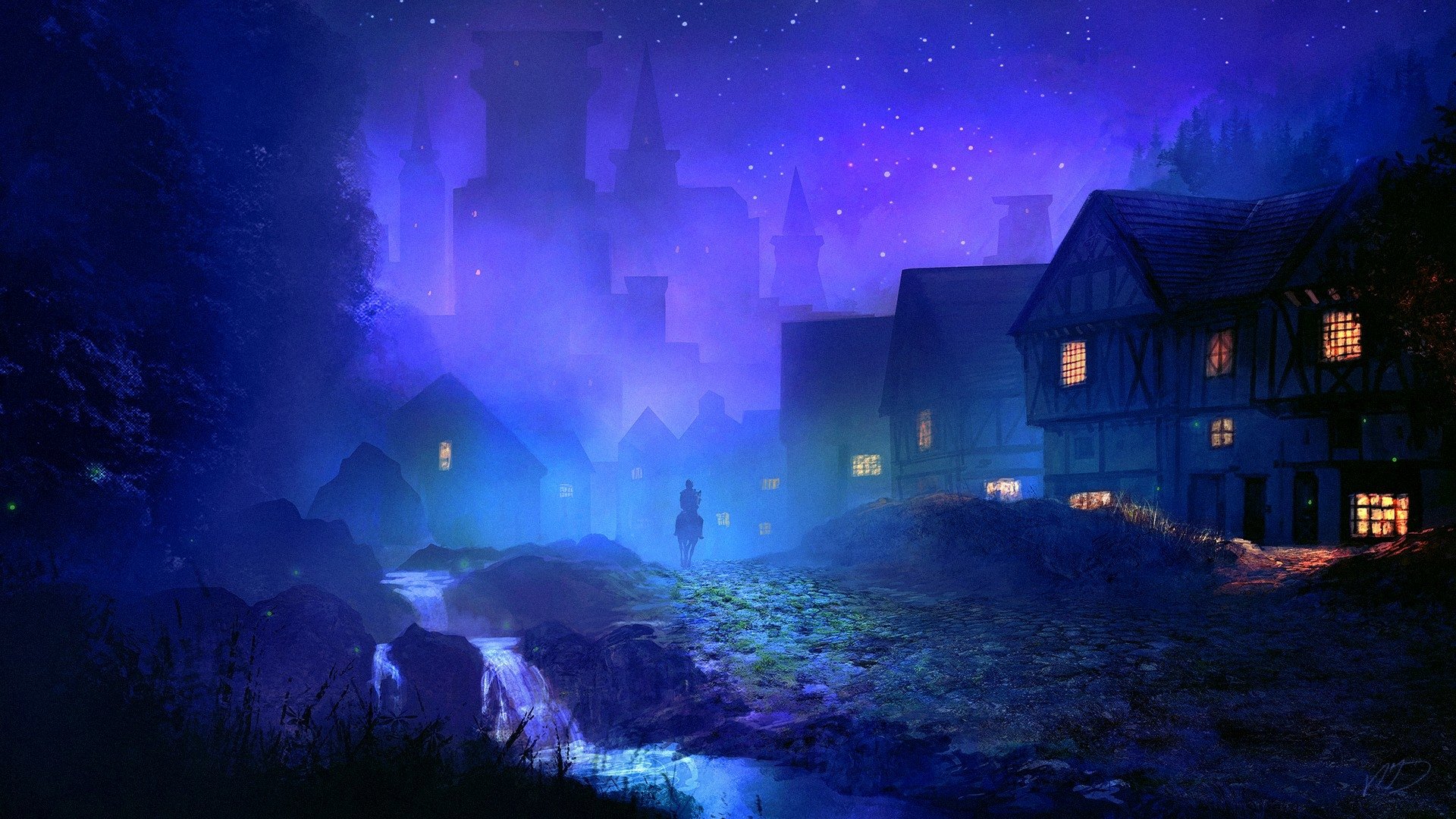 Enchanted Twilight: A Fantasy Cityscape in HD by Richard Dorran