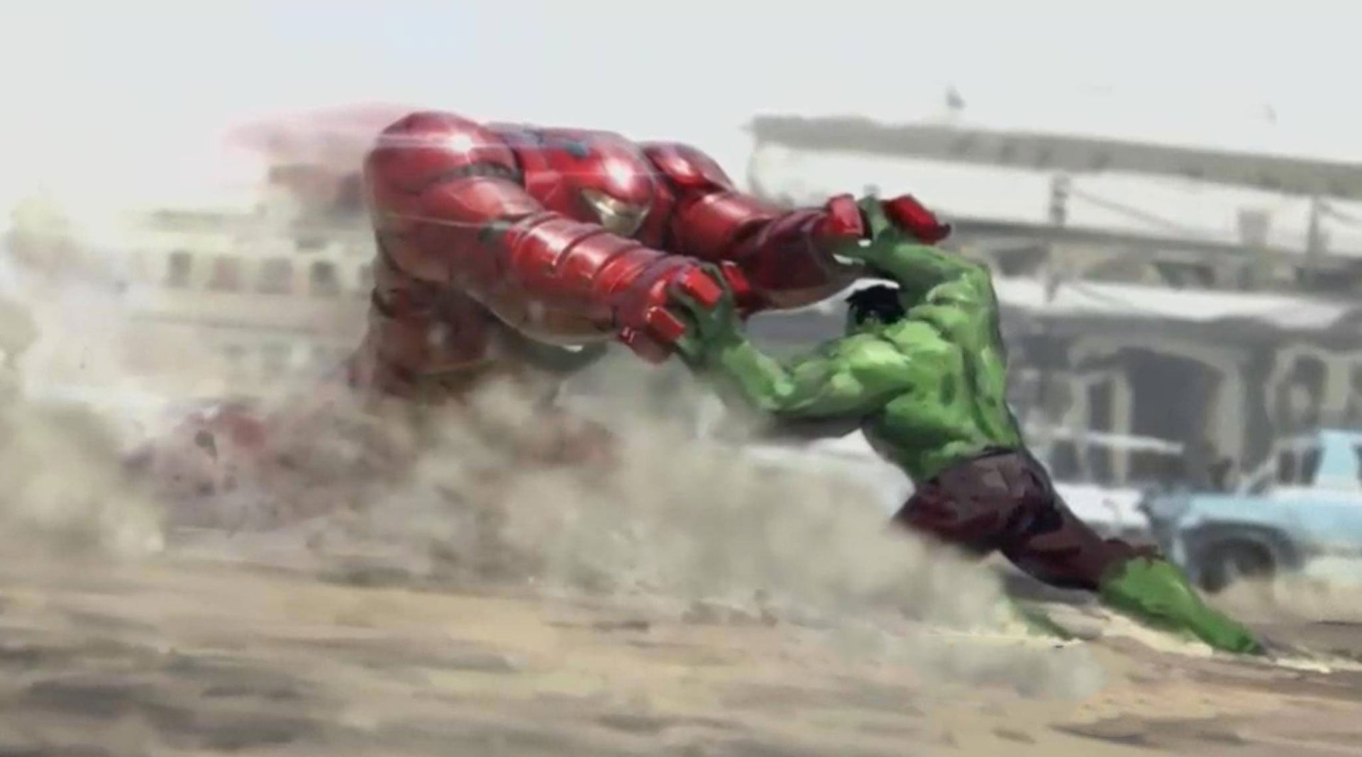 Epic Hulkbuster vs. Hulk HD Wallpaper from Avengers: Age of Ultron