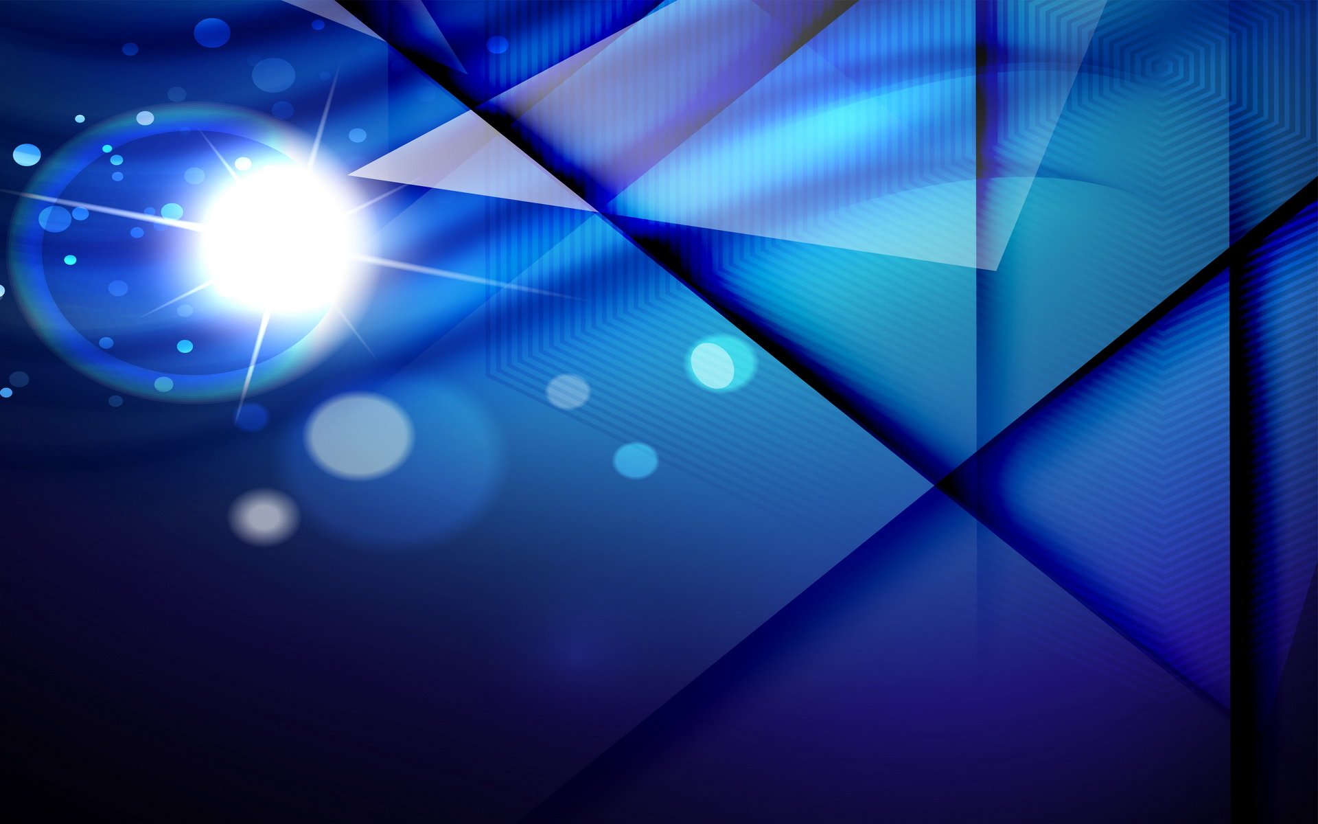 Radiant Blue Abstract HD Wallpaper
