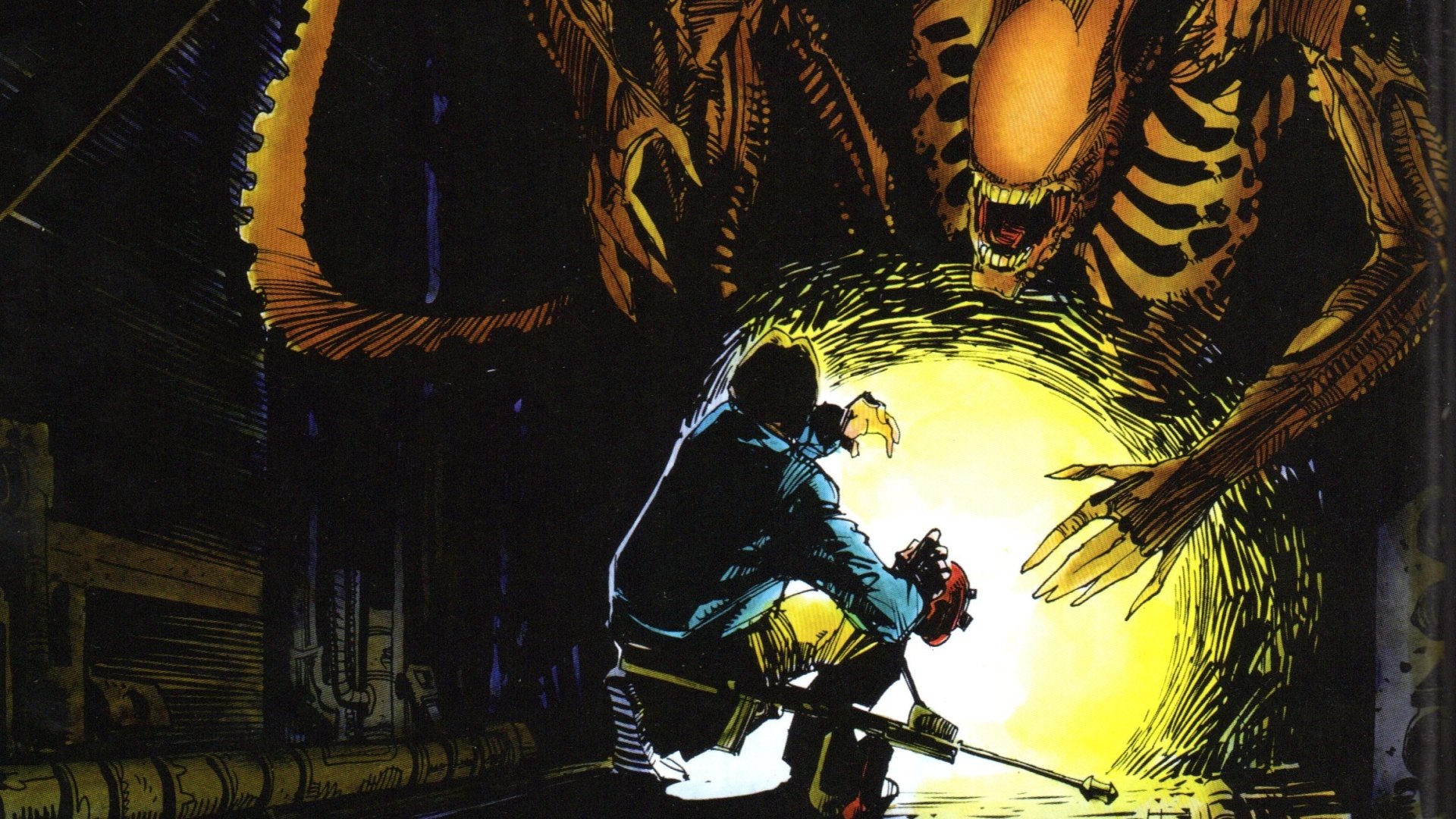 Download Comic Alien HD Wallpaper