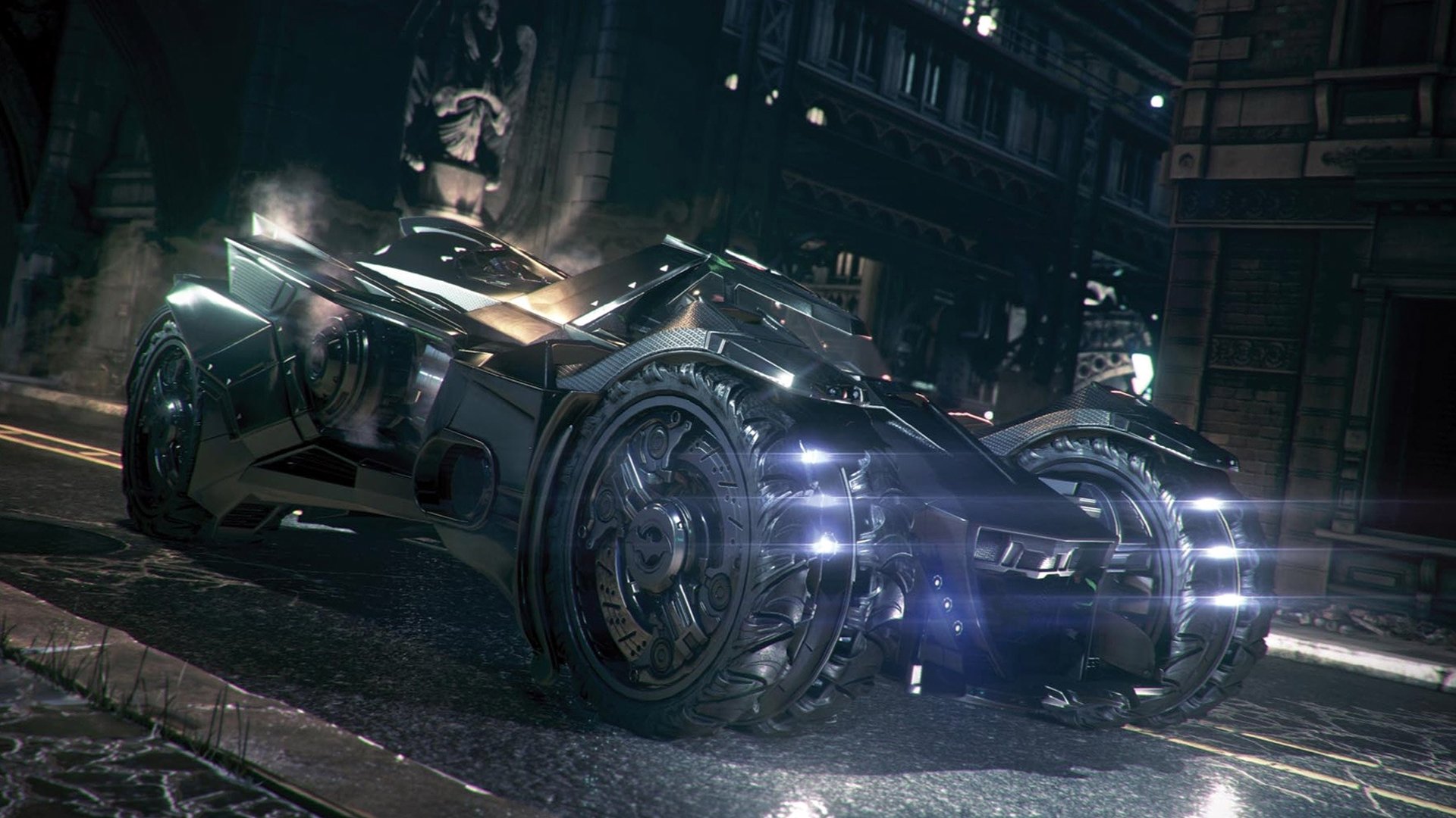 Batmobile: Arkham Knight - HD Gotham Wallpaper | 1920x1080 | Wallpaper ...