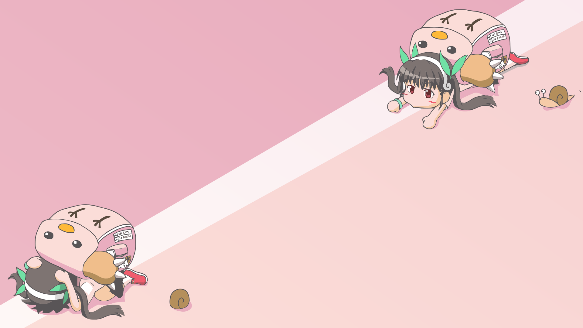 Cute Mayoi Hachikuji Snail Wallpaper - 4K Ultra HD Anime Art
