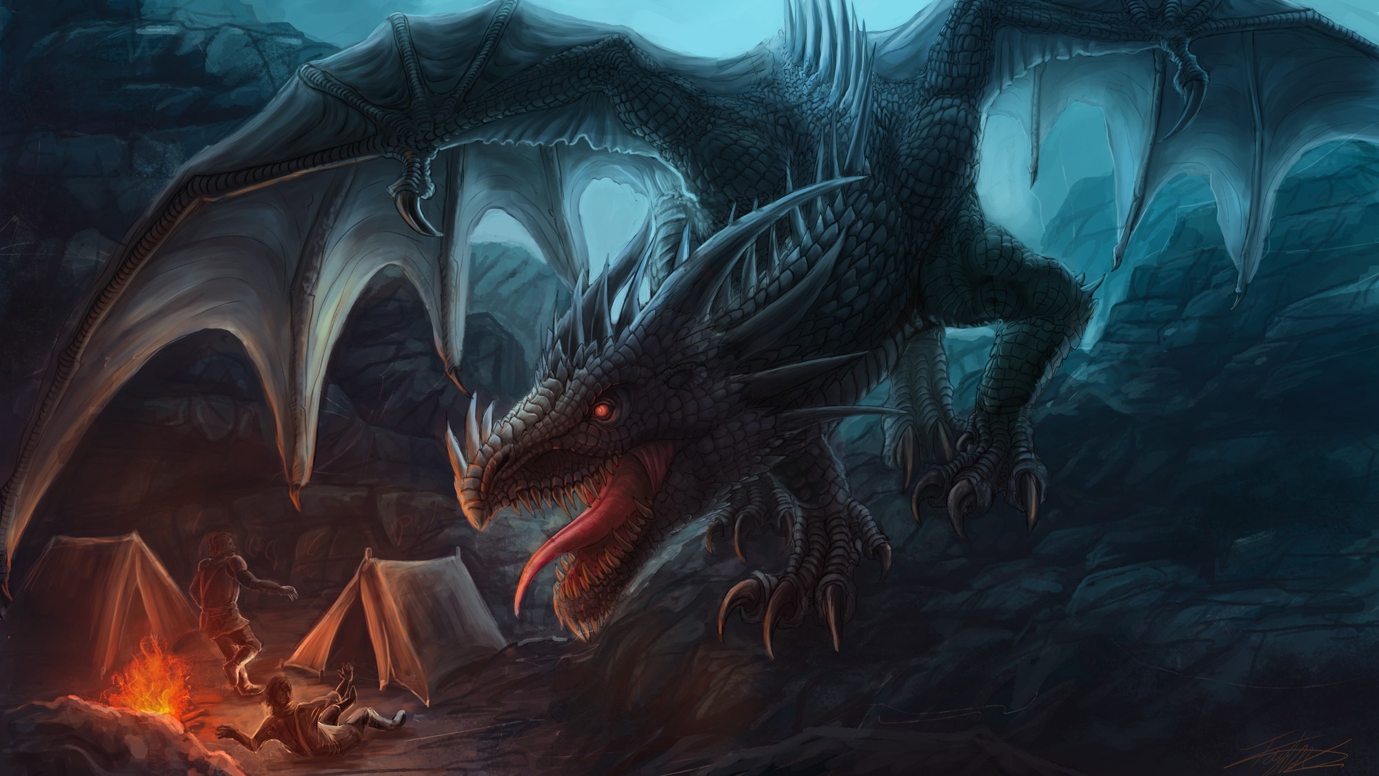 Download Fantasy Dragon HD Wallpaper