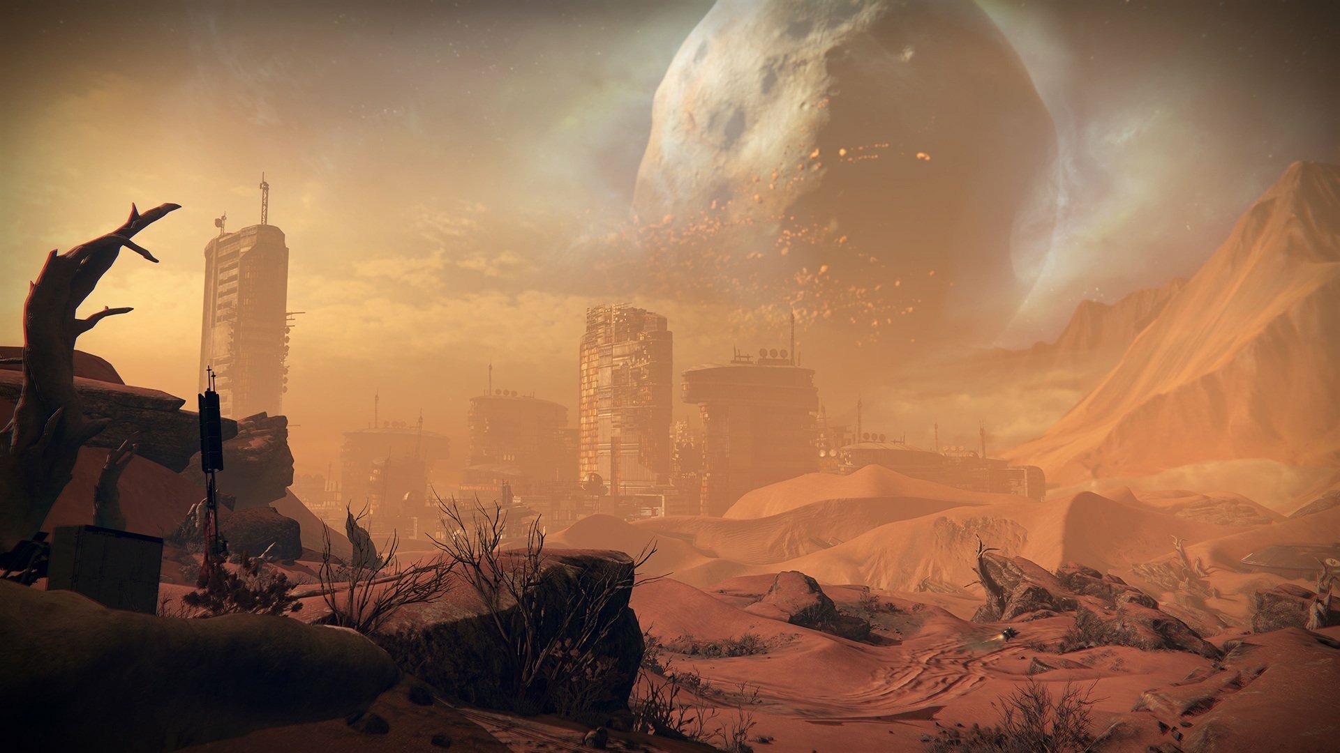 Destiny HD Wallpaper: Epic Sci-Fi Landscape from the Video Game Universe