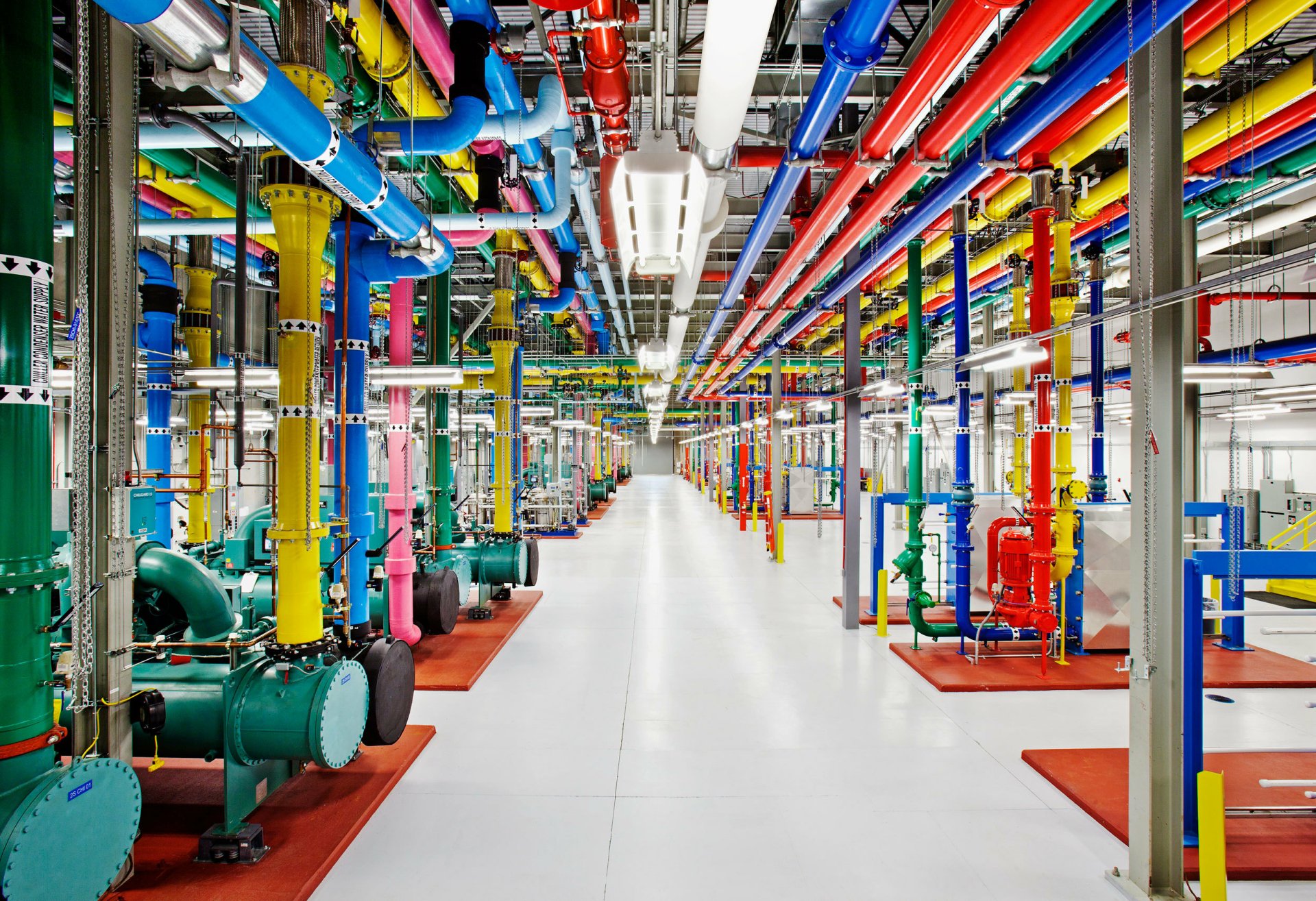 Colorful Google Data Center HD Wallpaper