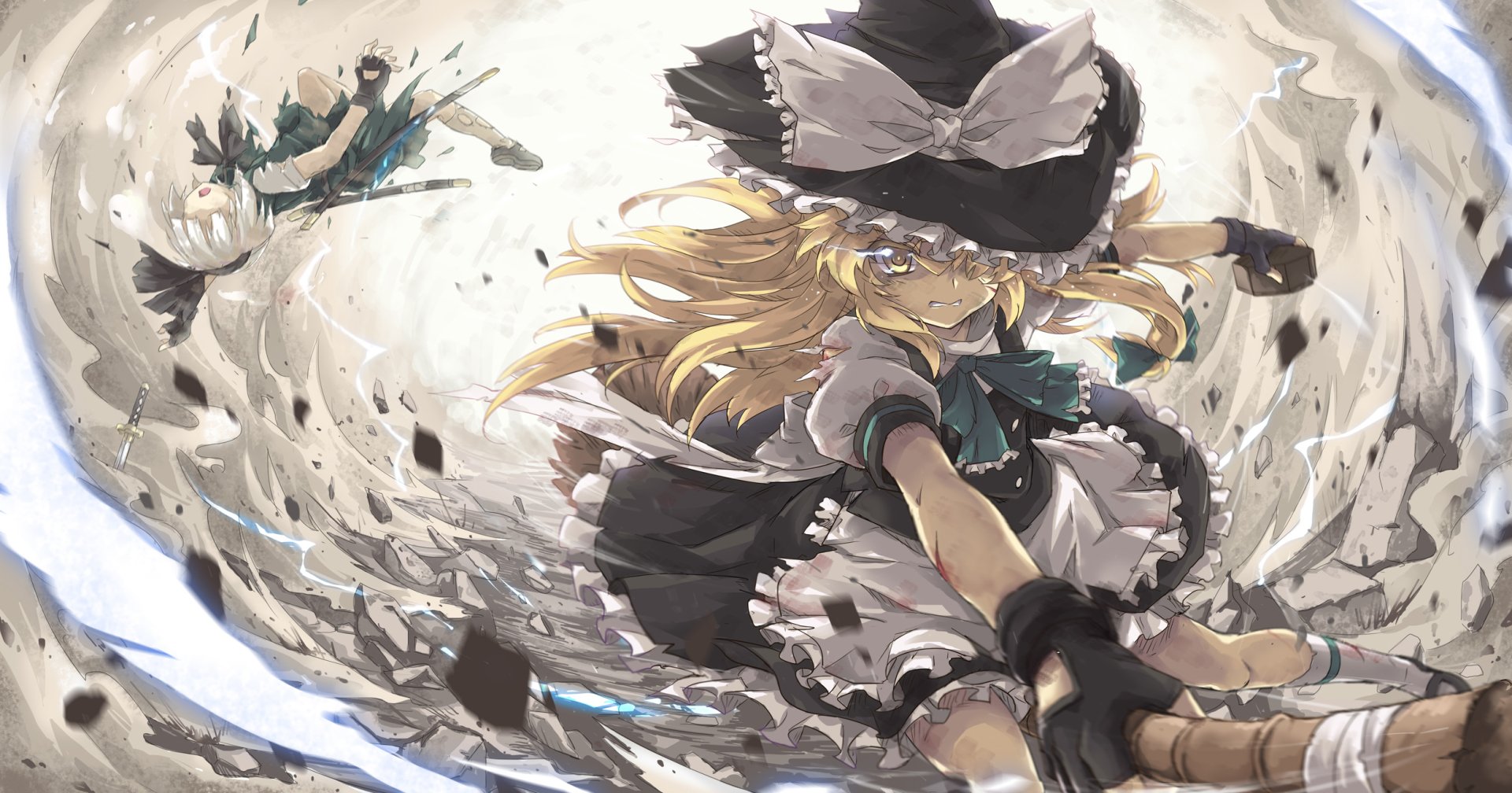 Touhou’s Marisa & Youmu Unite in Stunning HD Anime Wallpaper