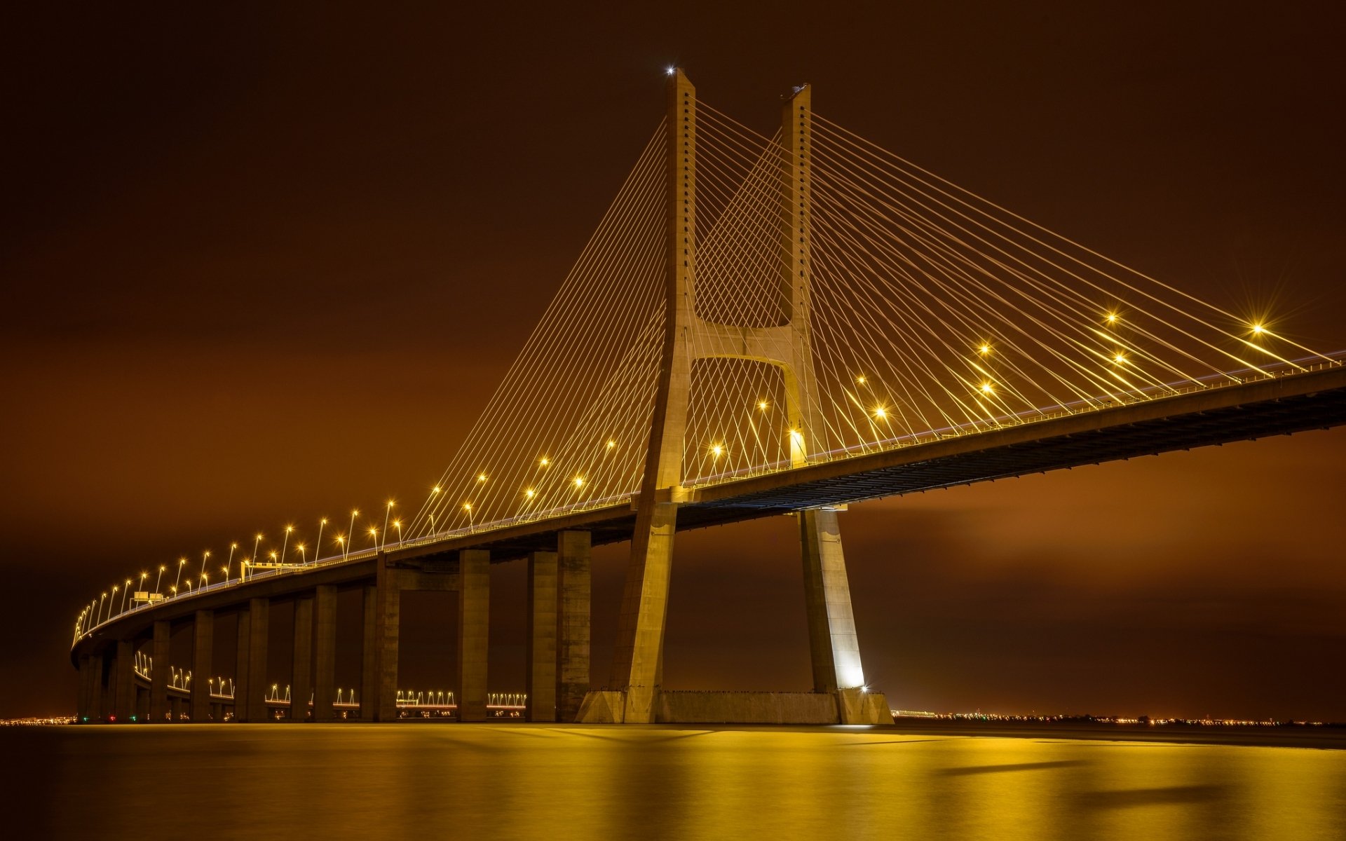Download Man Made Vasco Da Gama Bridge HD Wallpaper | 1920x1200 ...