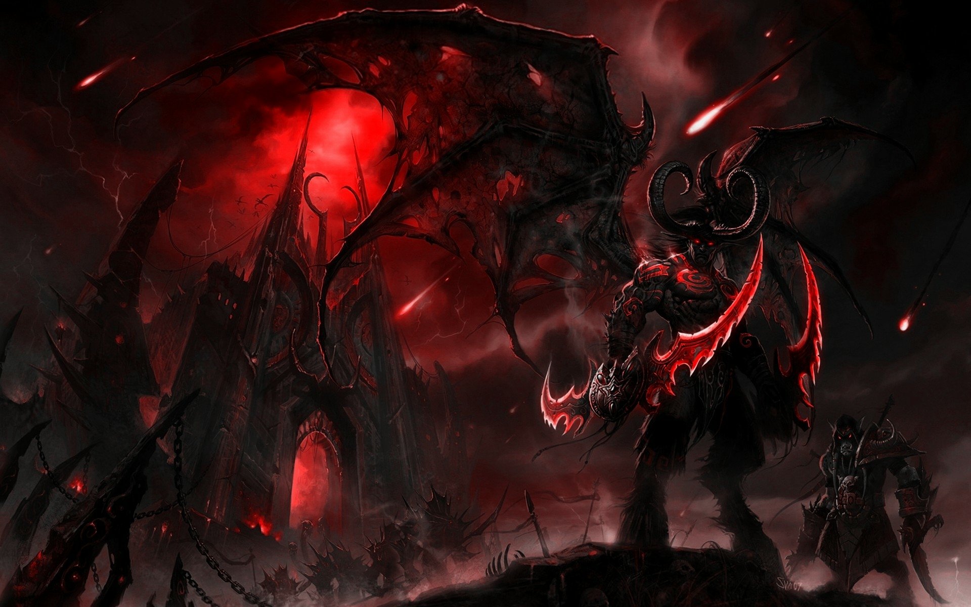 World of Warcraft HD Wallpaper: Epic Dark Realms Awaits