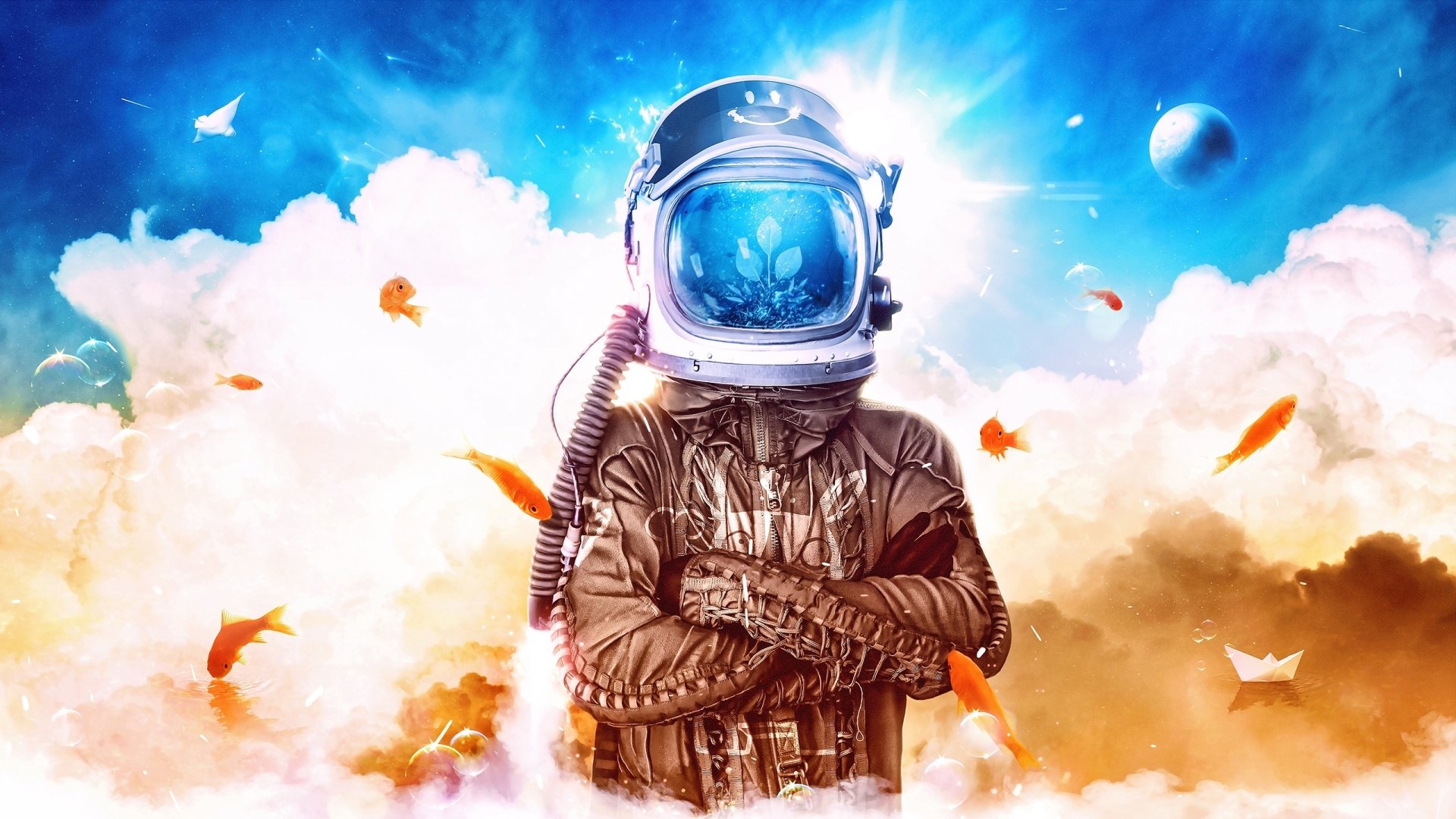 Astronaut's Dream: Artistic HD Wallpaper for Desktopography by Aleksei ...