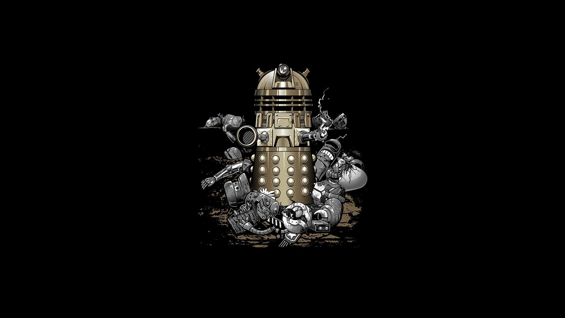 Doctor Who HD Wallpaper: Iconic Dalek Spotlight | 1920x1080 | Wallpaper ...
