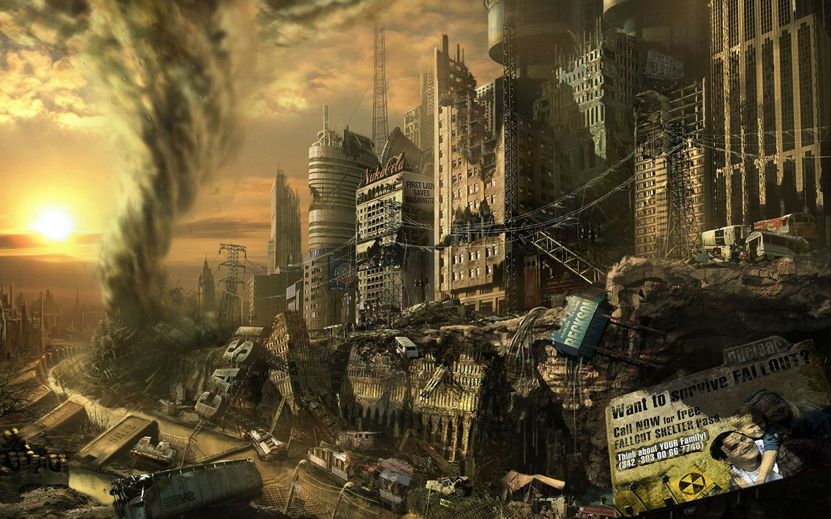 Fallout 4: Epic HD Wallpaper of a Post-Apocalyptic World
