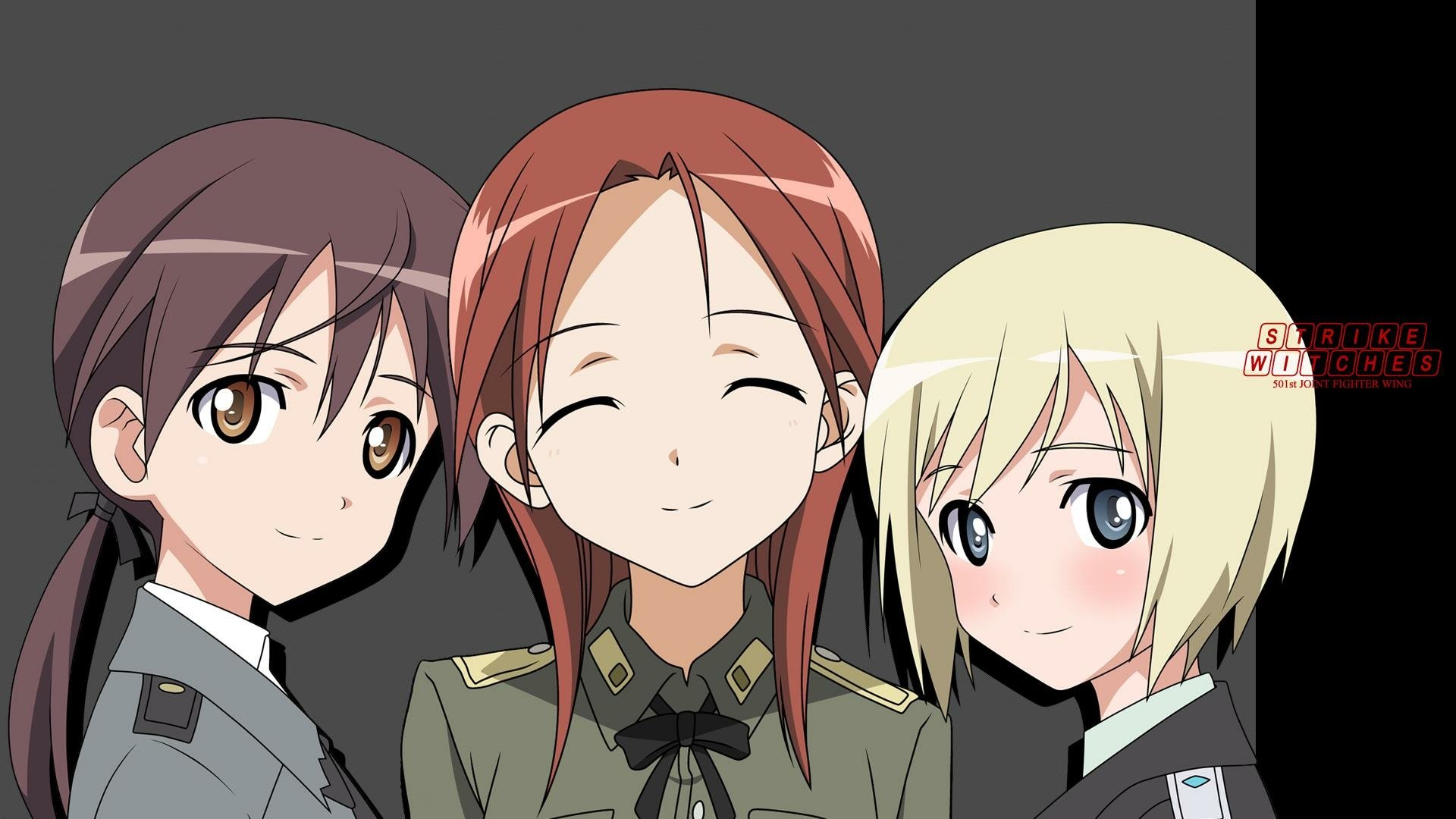 Strike Witches Trio — HD Anime Wallpaper | 1920x1080 | Wallpaper Abyss