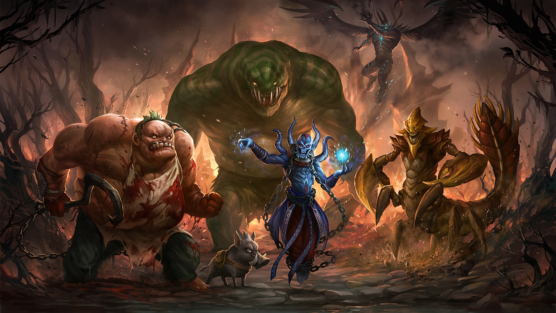 Epic DotA 2 HD Wallpaper – Legendary Battle Scene