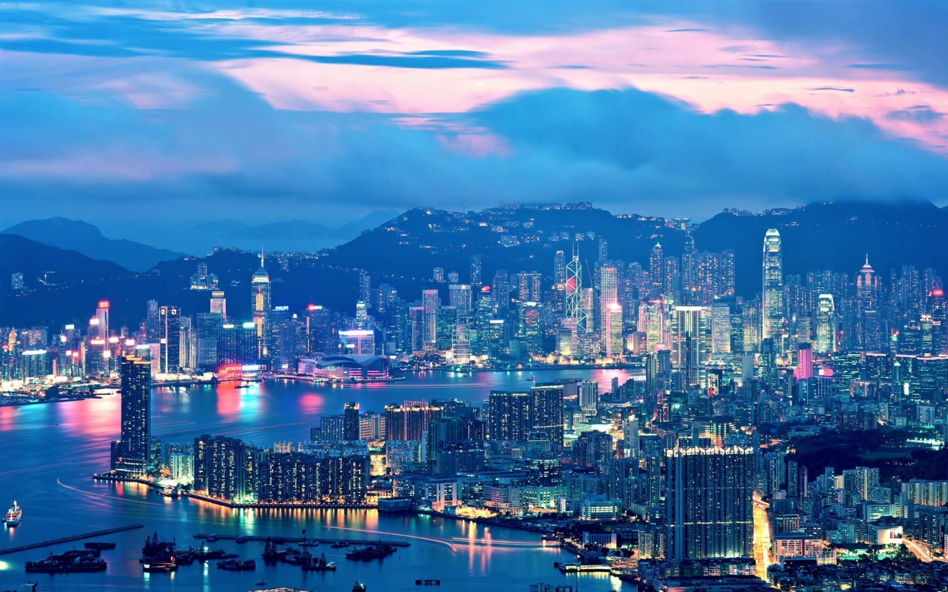 Hong Kong Skyline: Stunning HD Nightscape of China’s Vibrant Cityscape