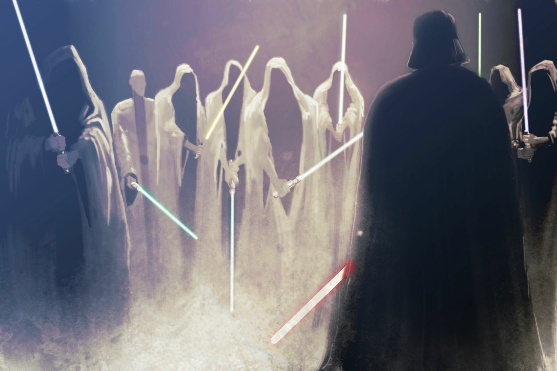 Star Wars Epic Showdown HD Wallpaper | 3600x2400 | Wallpaper Abyss