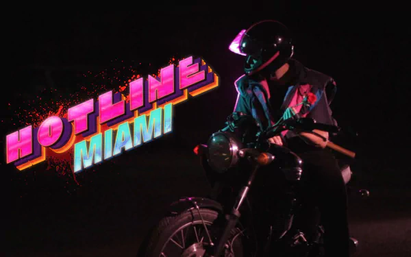 Hotline Miami HD Wallpaper: Neon Nights Inside the Ride