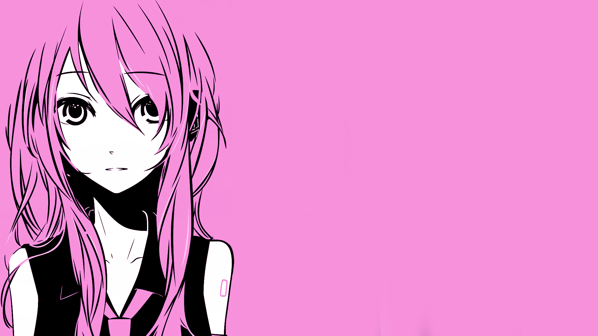 Pink Vocaloid Vibes: Hatsune Miku HD Anime Wallpaper