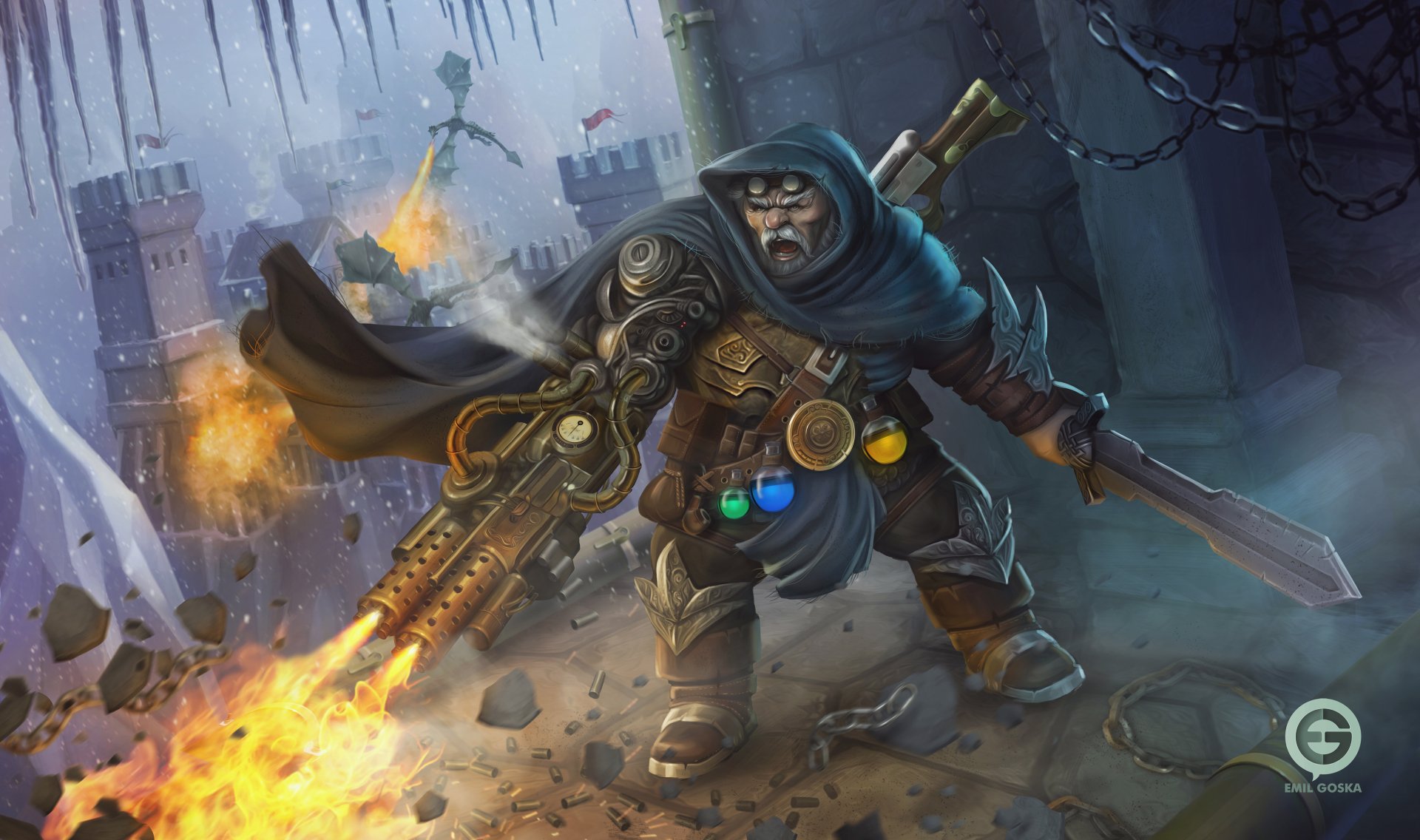 Download Fantasy Dwarf 4k Ultra HD Wallpaper by Emil Goska