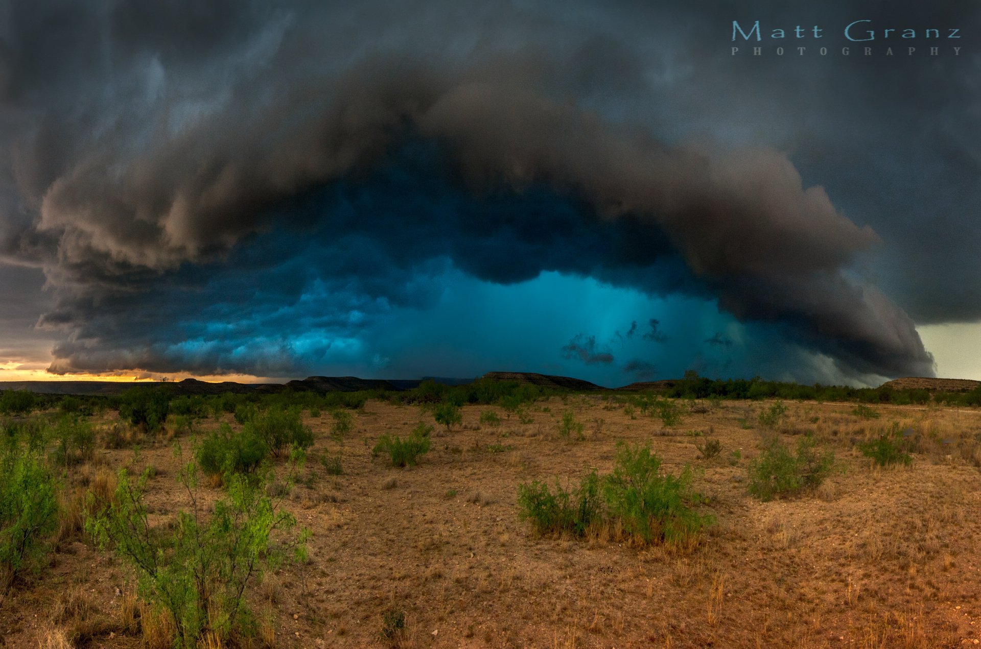 Twilight Storm Over the Desert: Hail Clouds in HD by Matt Granz