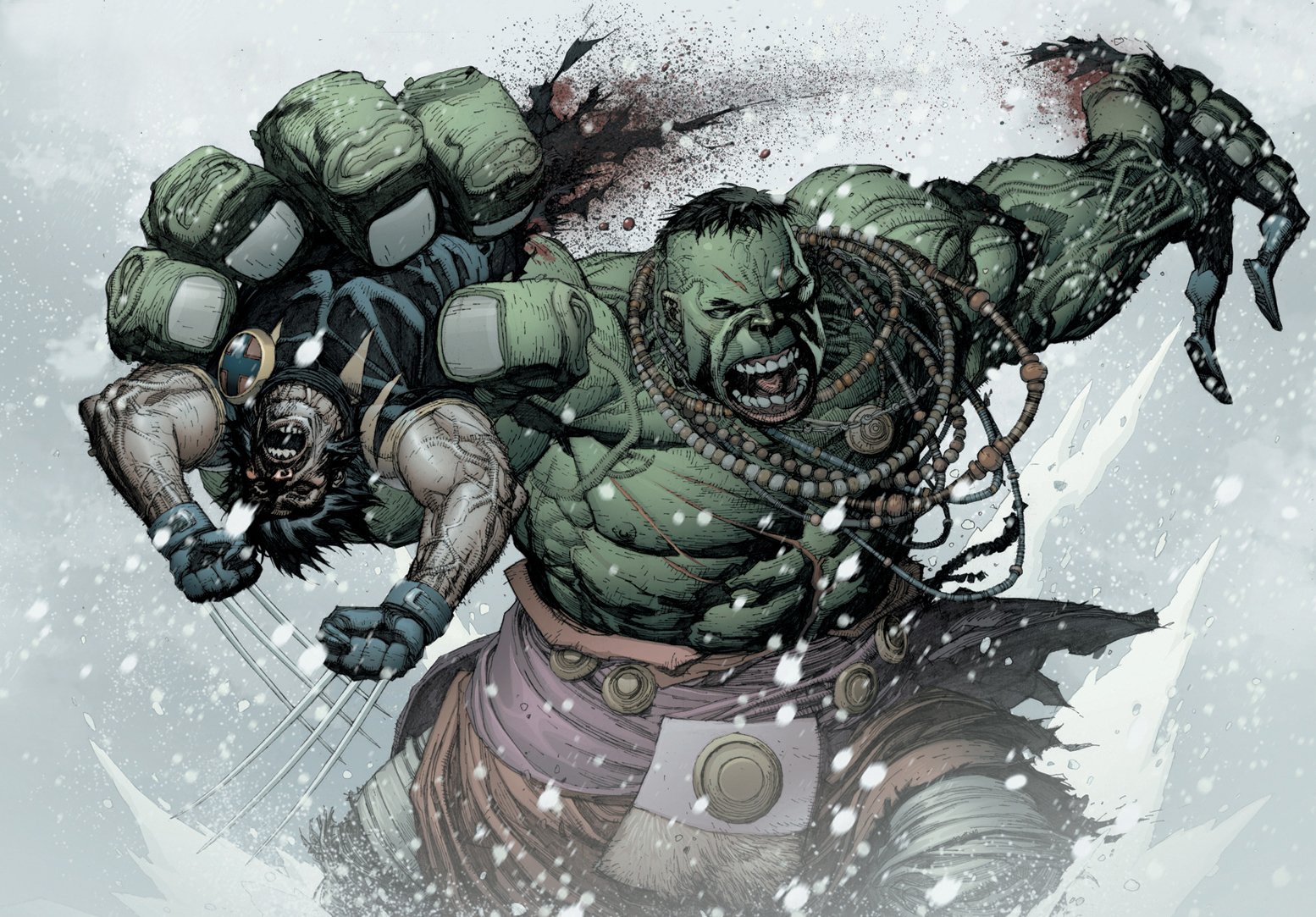 Download Comic Ultimate Wolverine Vs. Hulk Wallpaper
