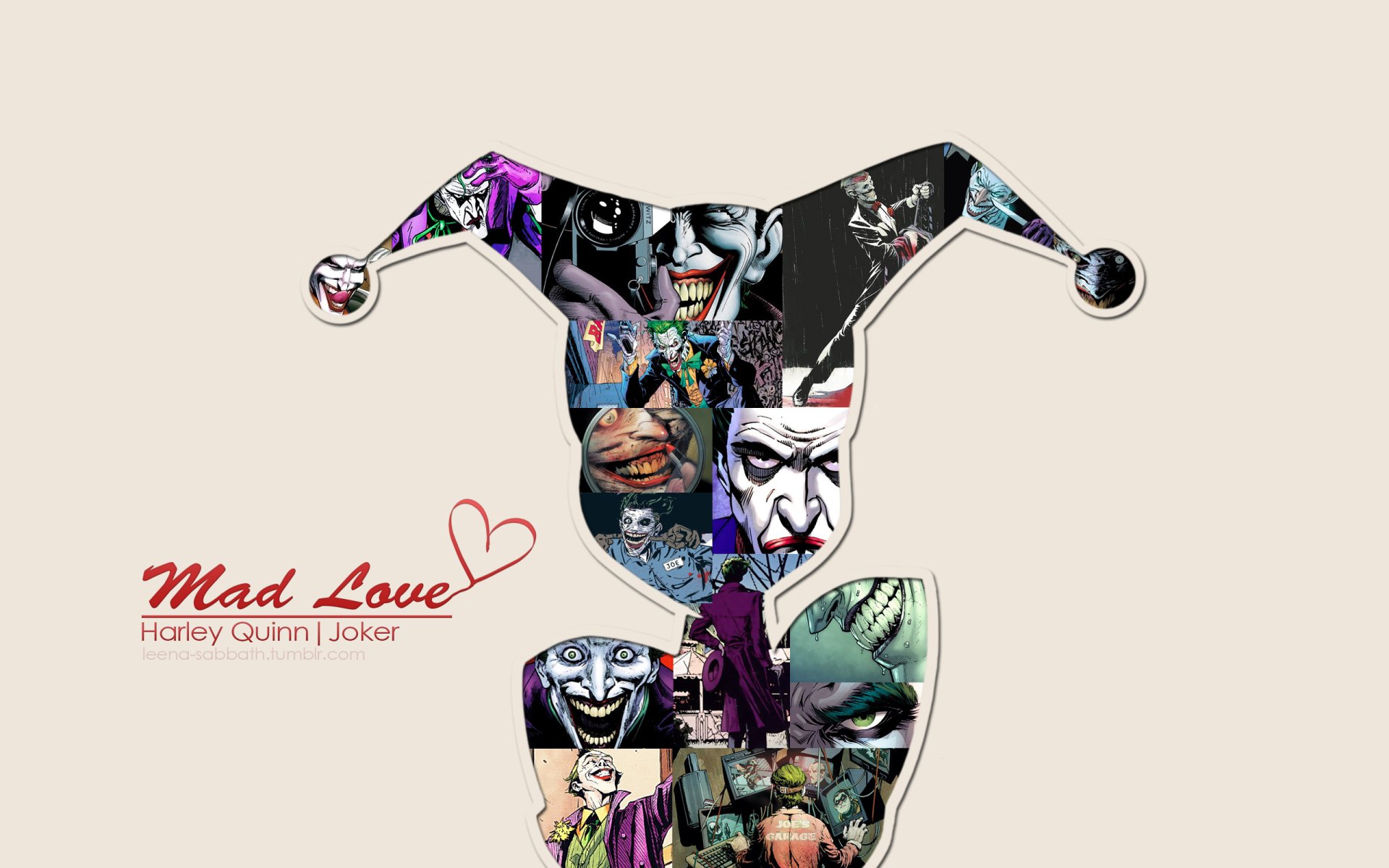 Mad Love: Joker HD Wallpaper Art
