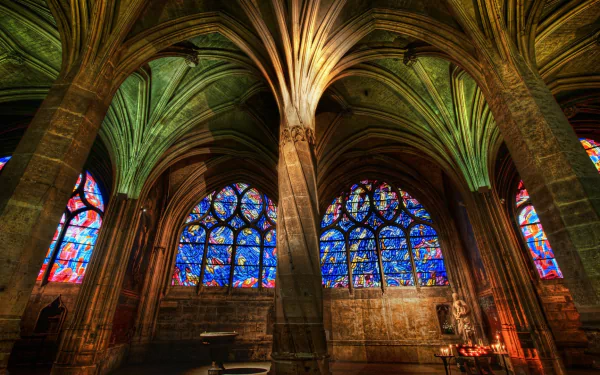 Awesome Stained Glass Window In the QVB Sydney Australia. by lonewolf6738