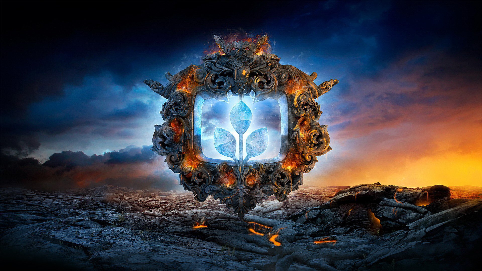 Artistic Desktopography: HD Wallpaper in 3D CGI by Heiko Klug