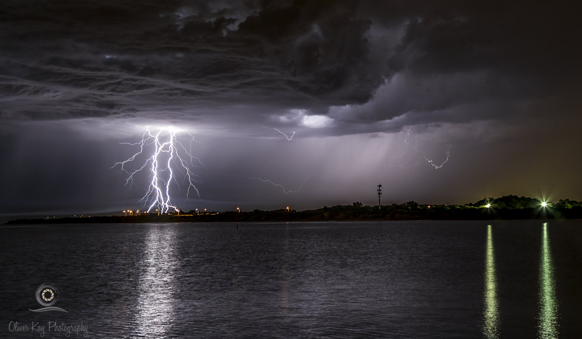 Download Night Photography Lightning HD Wallpaper by Oliver Kay