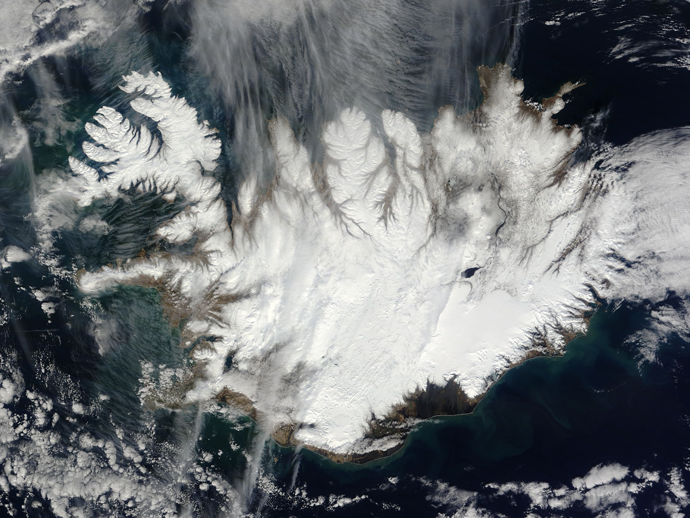 Aerial NASA View: Iceland’s Stunning Island Landscape from Space – HD ...