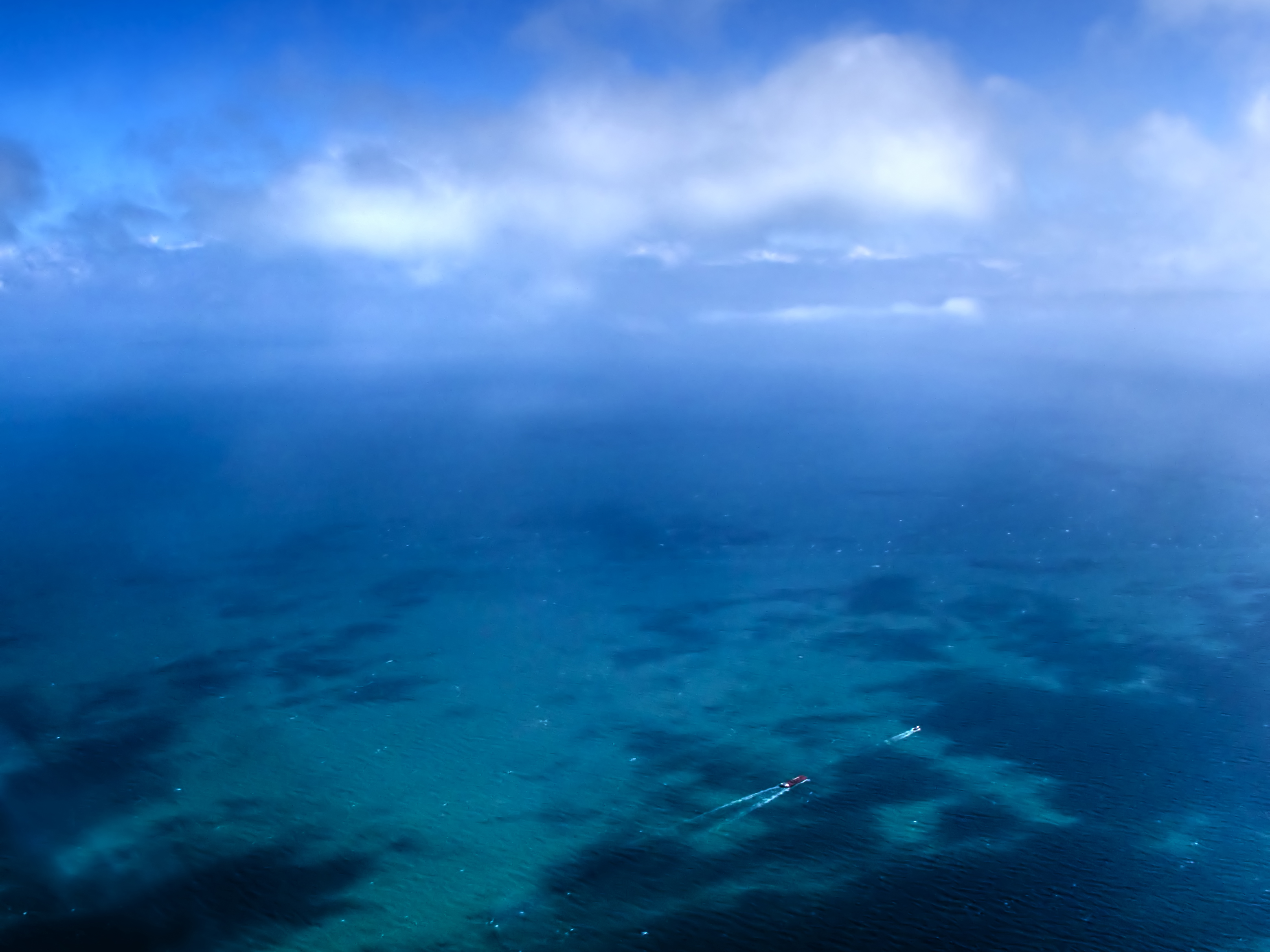 Download Ocean Aerial Cloud Sea Nature Seascape HD Wallpaper