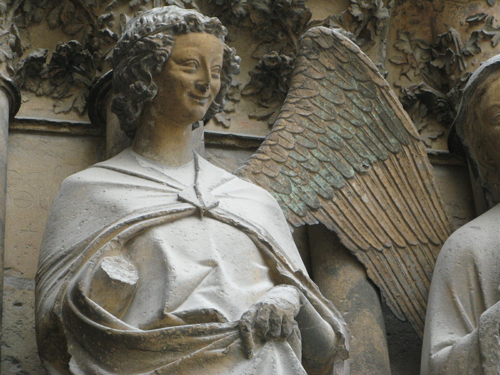 Download Man Made Angel Statue Wallpaper