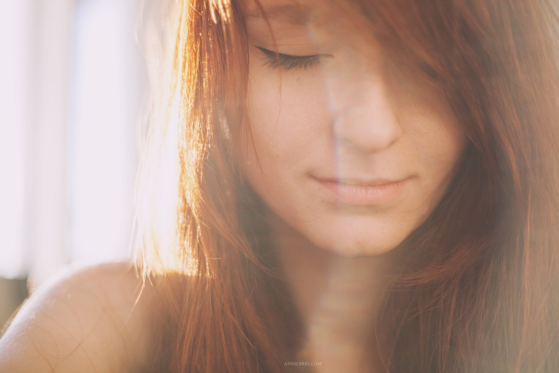 Download Redhead Model Woman Face 4k Ultra HD Wallpaper by Annie Brig