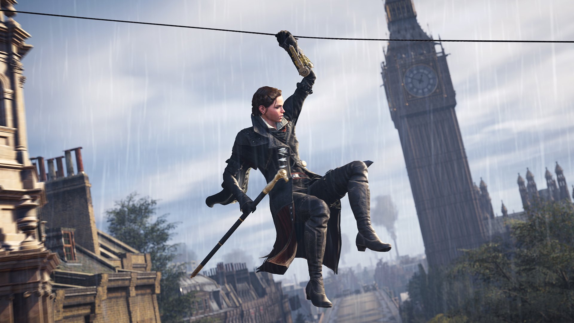 Evie Frye in Action: Assassin's Creed Syndicate HD Wallpaper