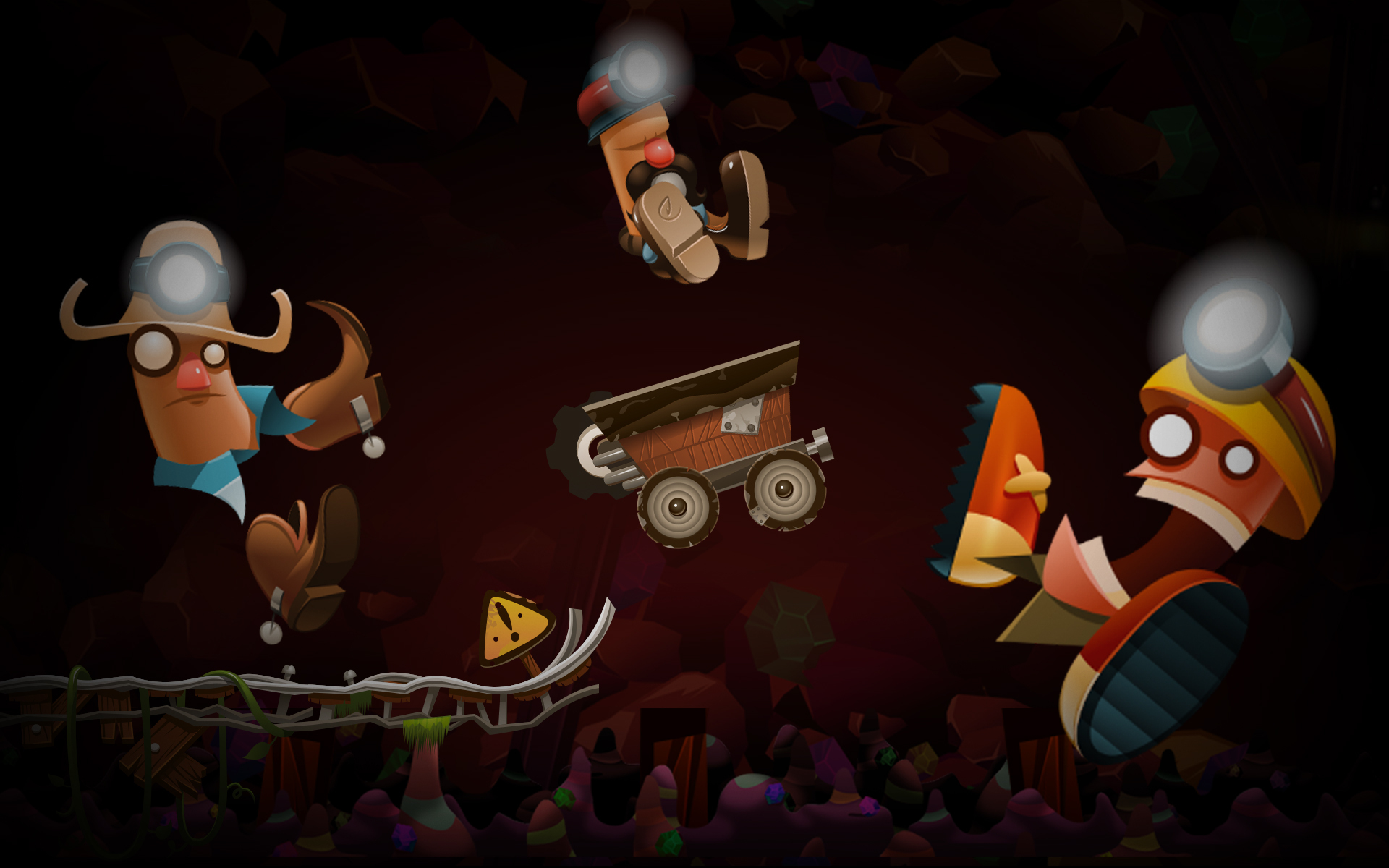 Download Video Game Cave Coaster HD Wallpaper