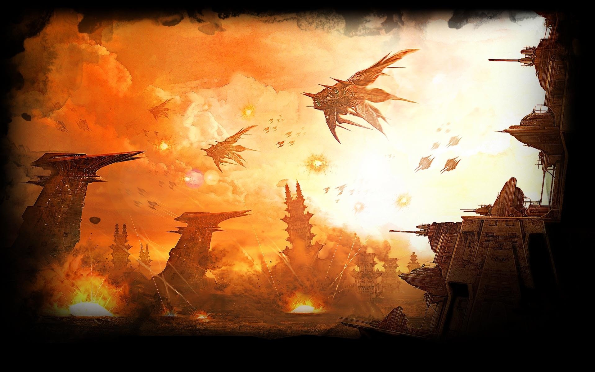 Download Video Game Defense Technica Wallpaper