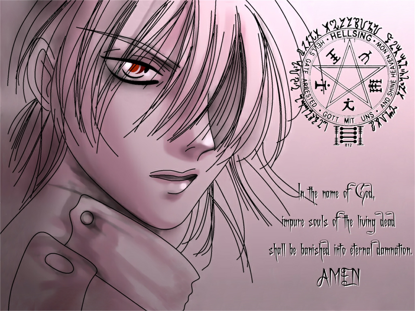 Hellsing Anime HD Wallpaper: Dark Elegance Unleashed