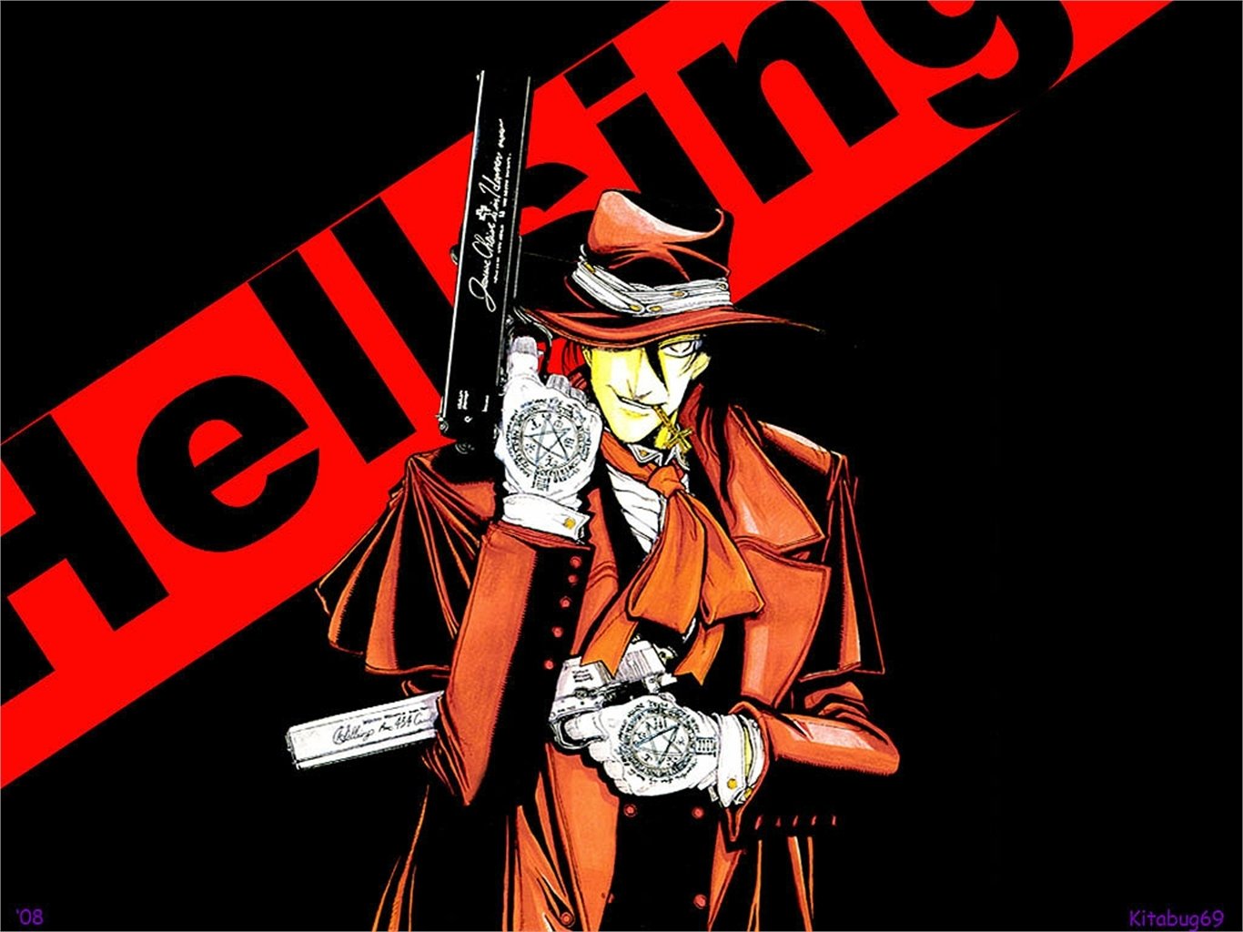 Hellsing HD Wallpaper: Alucard in Scarlet Noir
