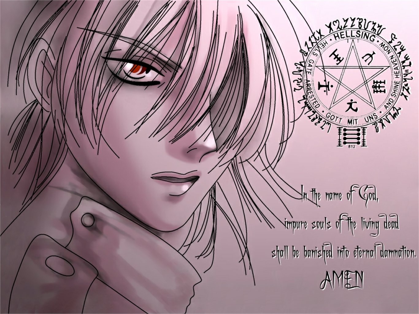 Hellsing Anime HD Wallpaper: Dark Elegance Unleashed | 1366x1024 ...