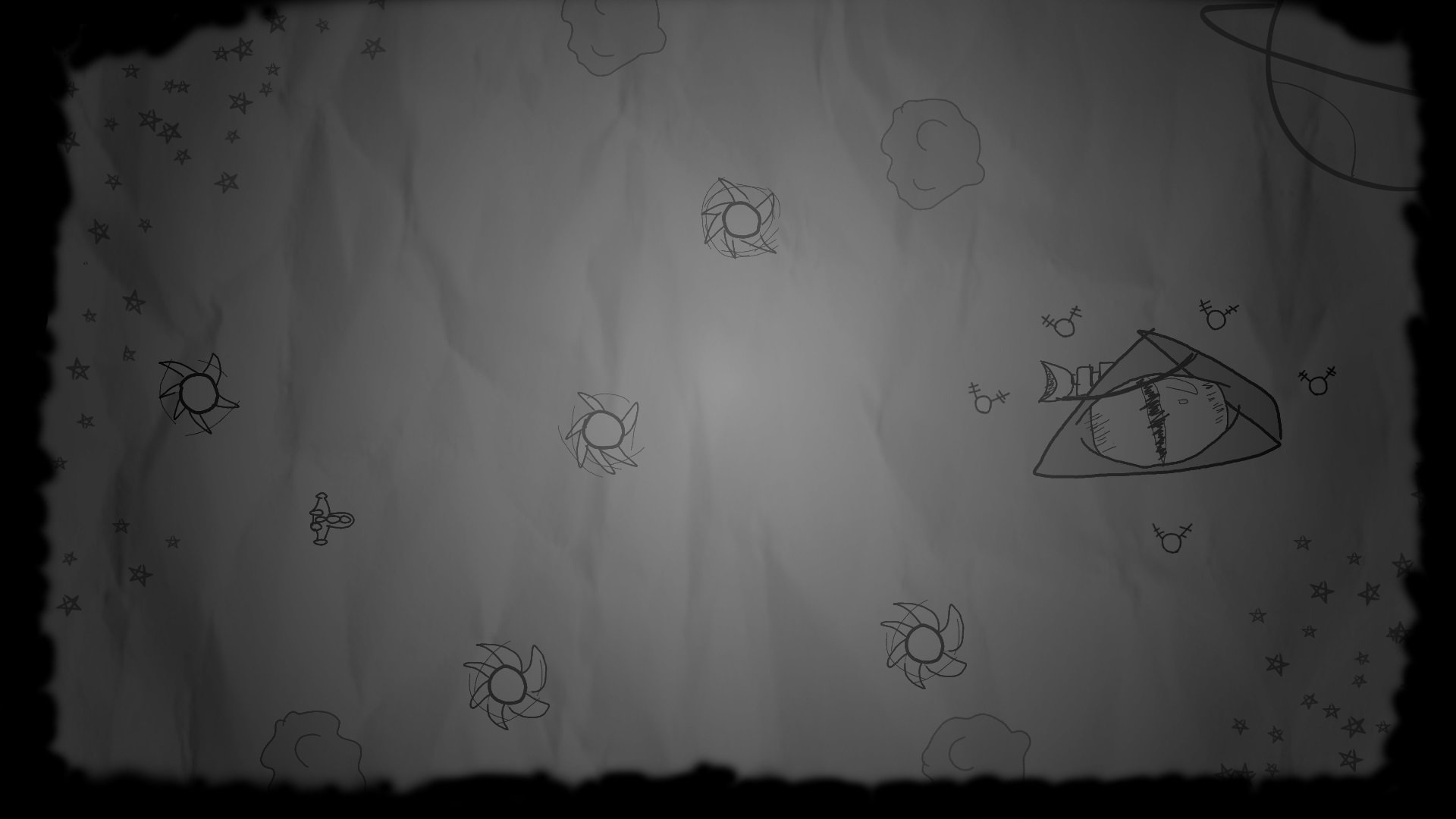 Video Game Scribble Space HD Wallpaper