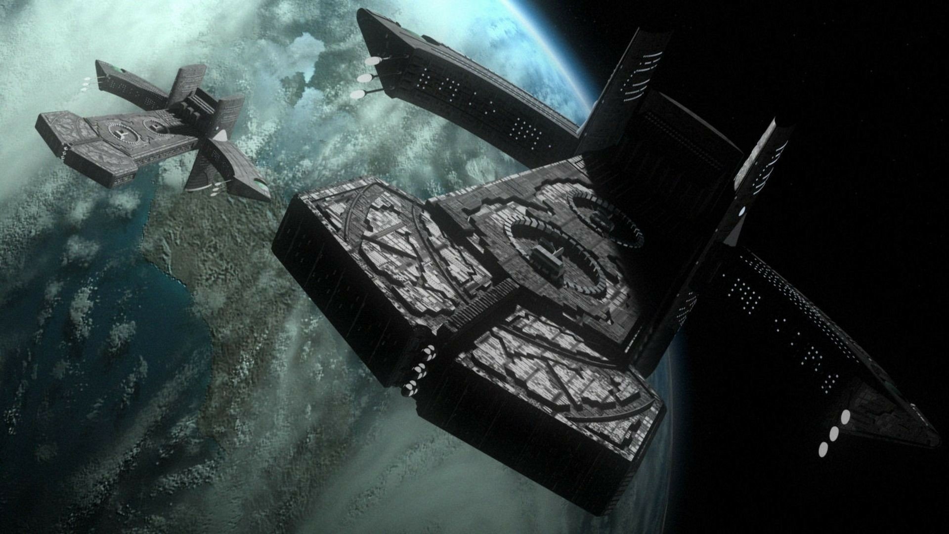 Stargate SG-1 HD Wallpaper – Epic Sci-Fi TV Show Spacecraft View