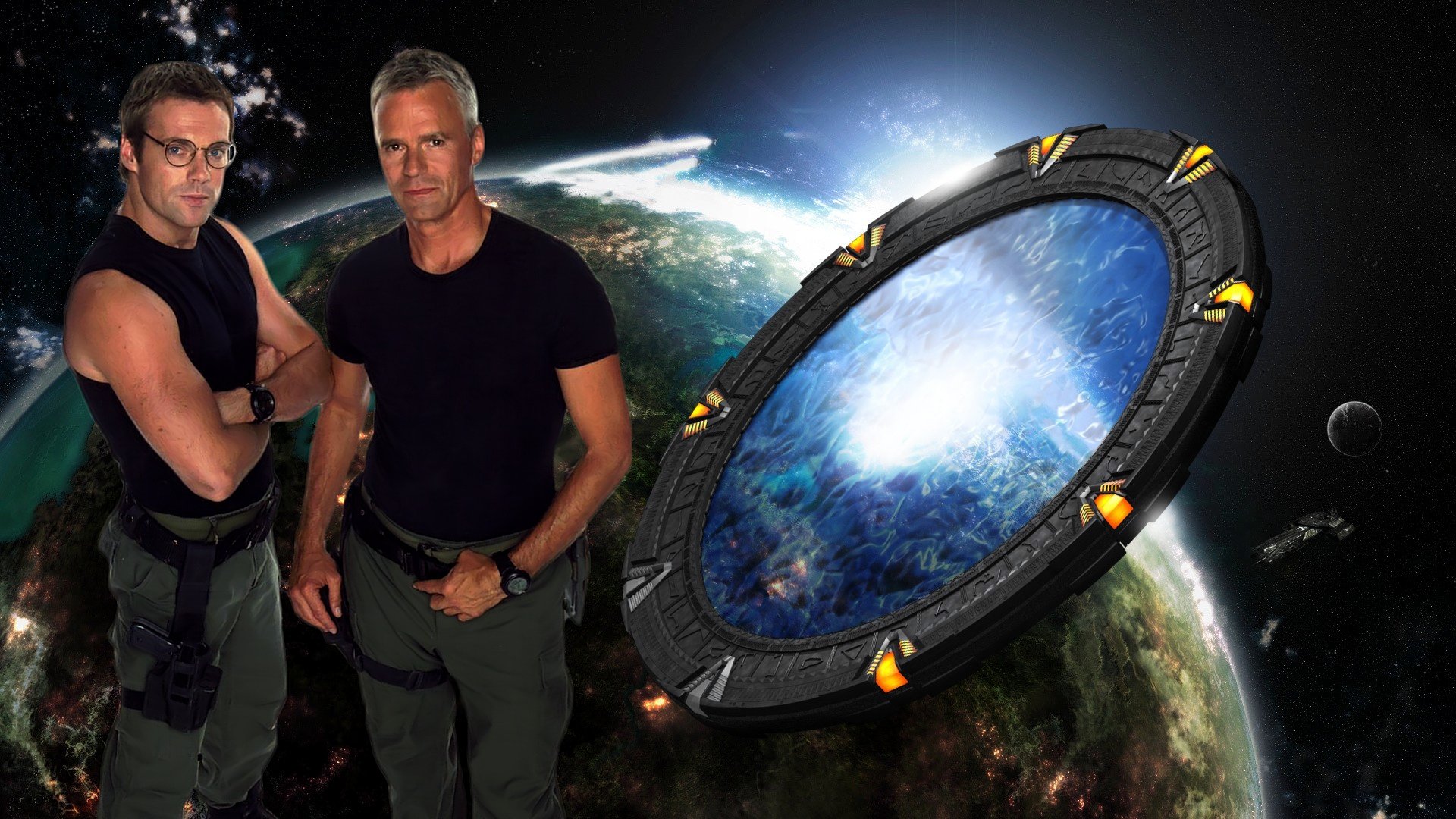 Stargate SG-1 HD Wallpaper: Iconic TV Show Portal in Stunning Detail
