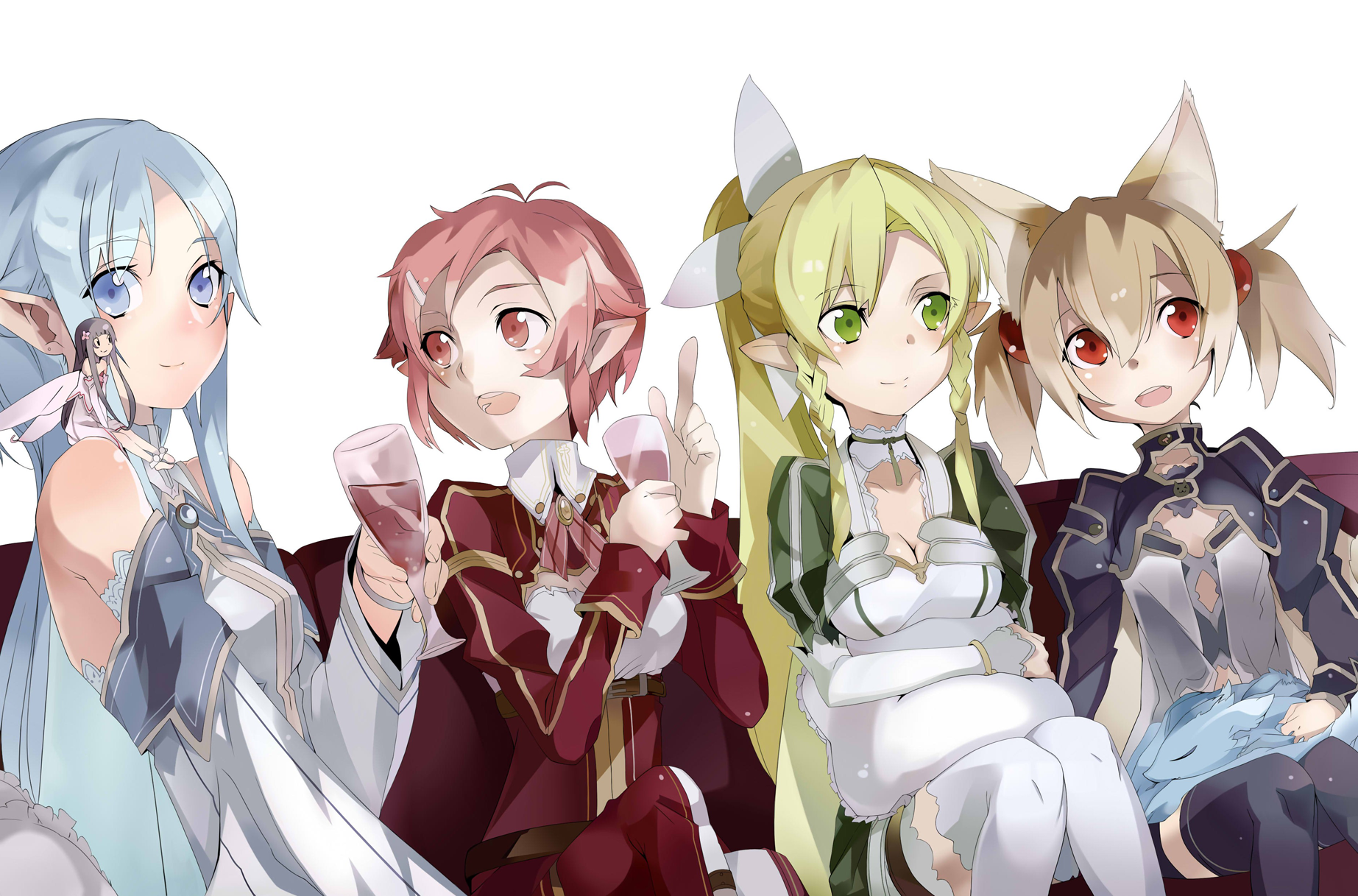 Epic Sword Art Online HD: Silica, Leafa, Lisbeth & Yui United