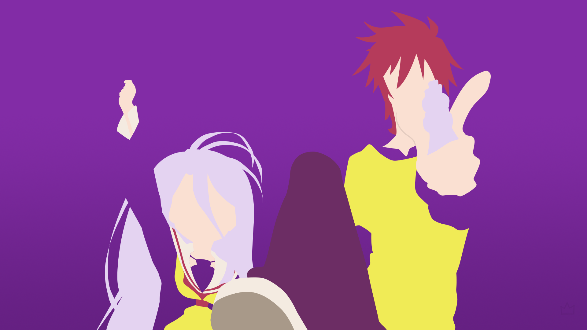 No Game No Life HD Wallpaper: Shiro & Sora in Style