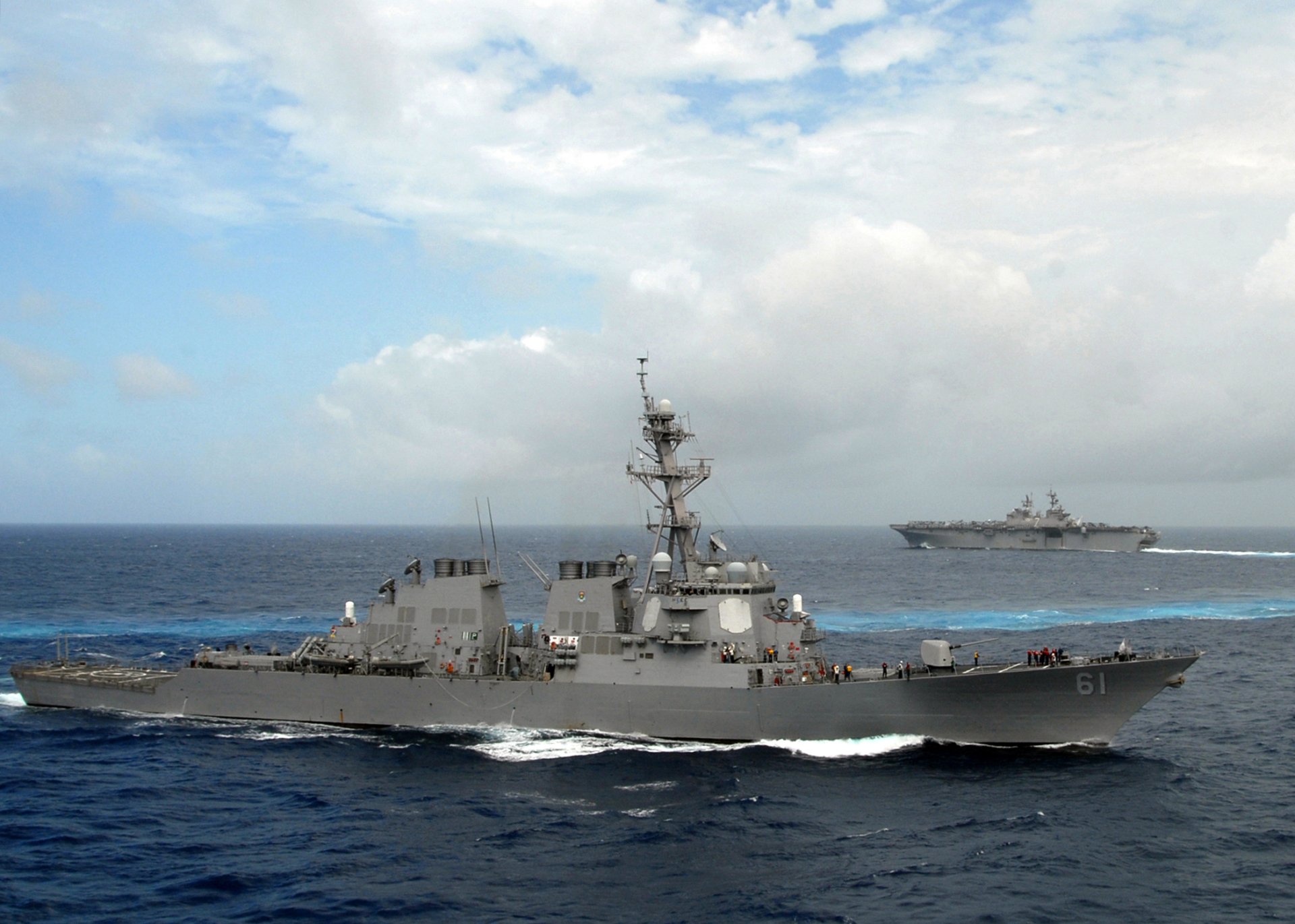 Download Warship Destroyer Military USS Ramage (DDG-61) HD Wallpaper