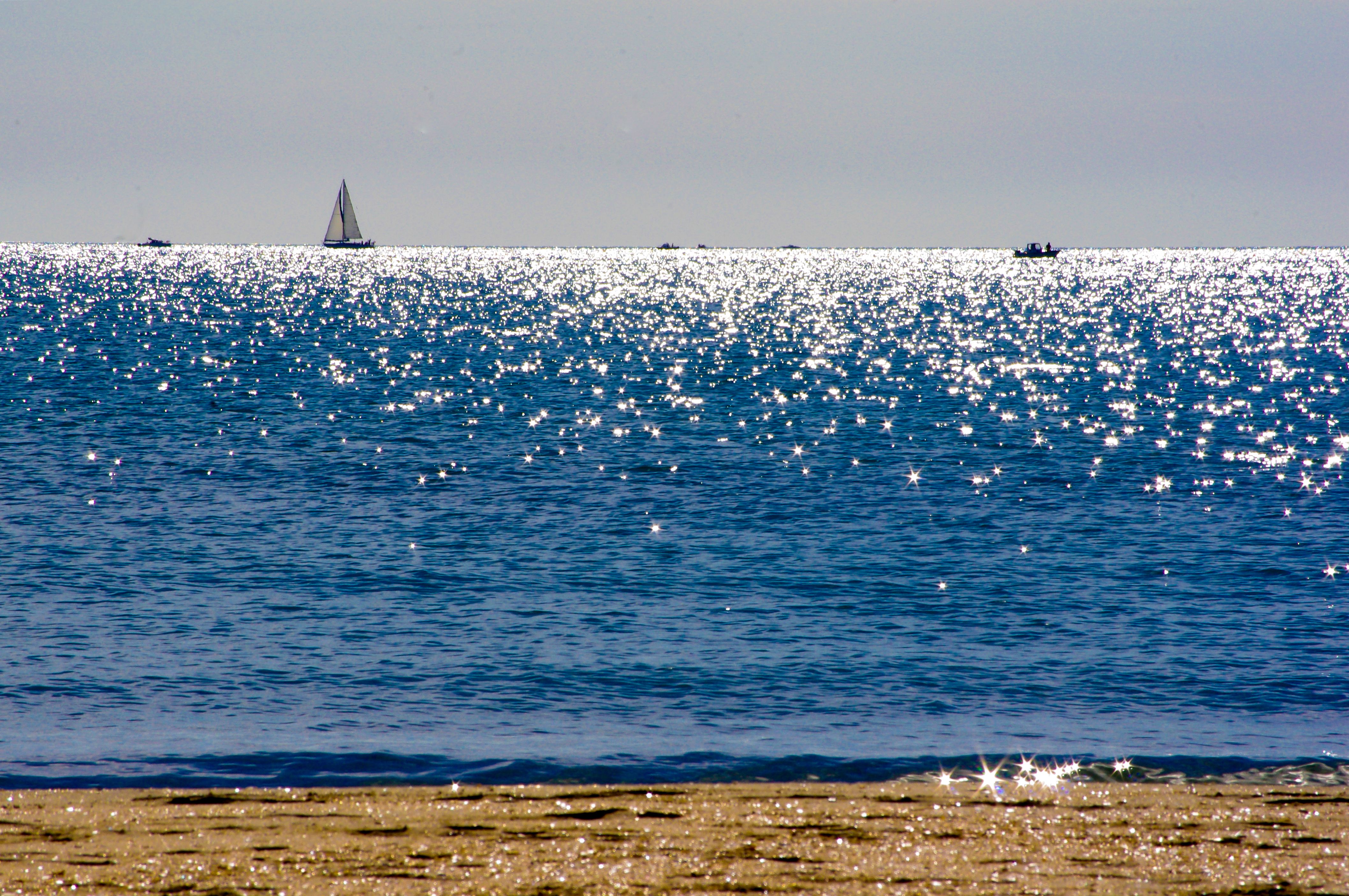Download Seascape Water Beach Sea Vehicle Sailboat 4k Ultra HD Wallpaper